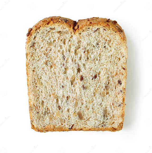 Single slice of bread stock image. Image of toast, closeup - 131142329