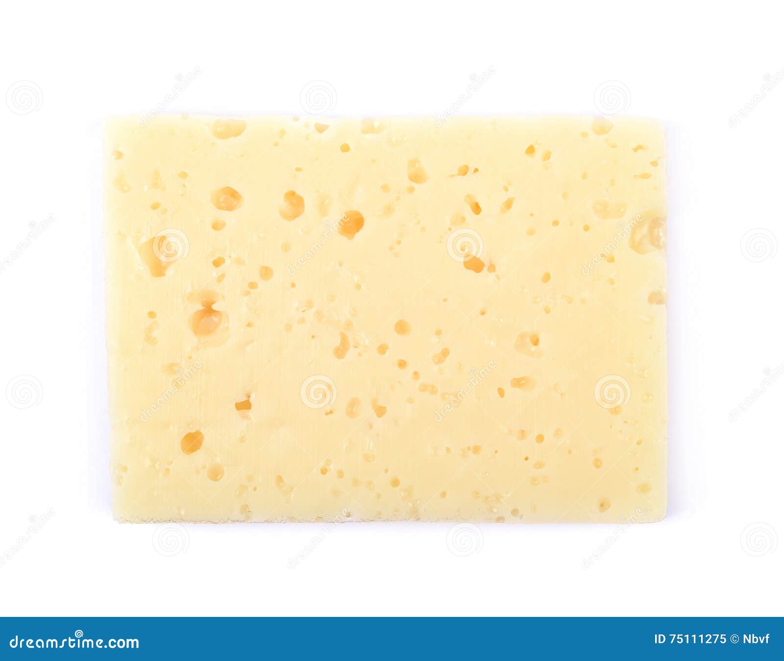 Single Slice of Cheese Isolated Stock Image - Image of holland, cheez ...