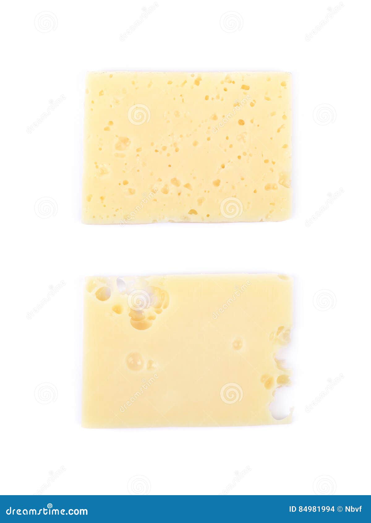 Single Slice of Cheese Isolated Stock Photo - Image of piece, eating ...