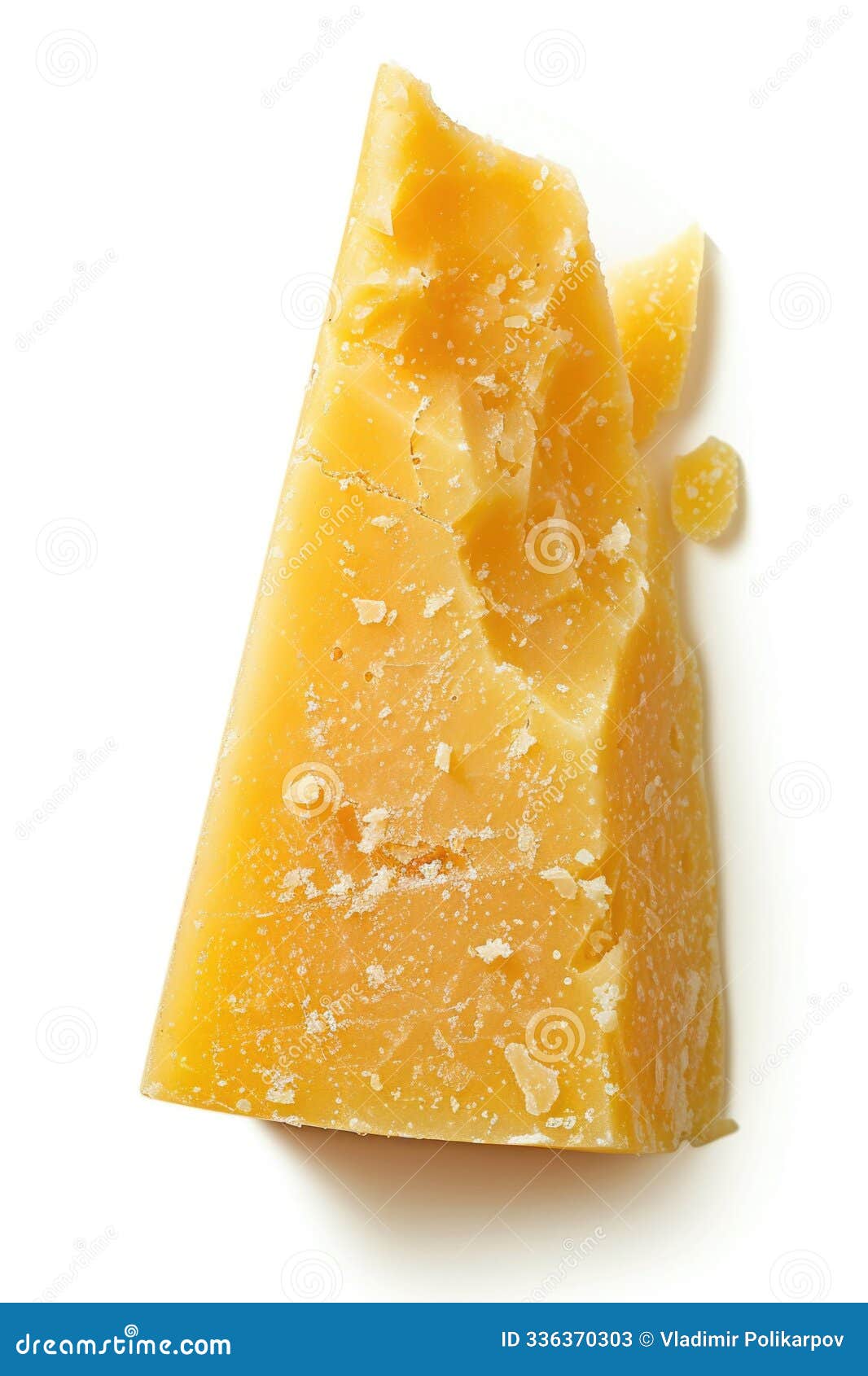 A Single Slice of Cheese Sitting on a White Surface Stock Image - Image ...