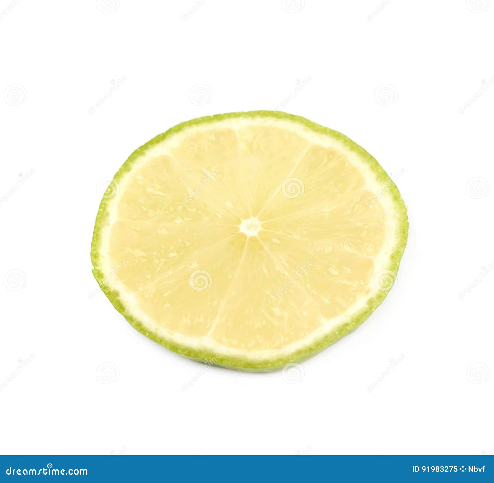 Single Slice of a Lime Fruit Stock Image - Image of healthy, green ...