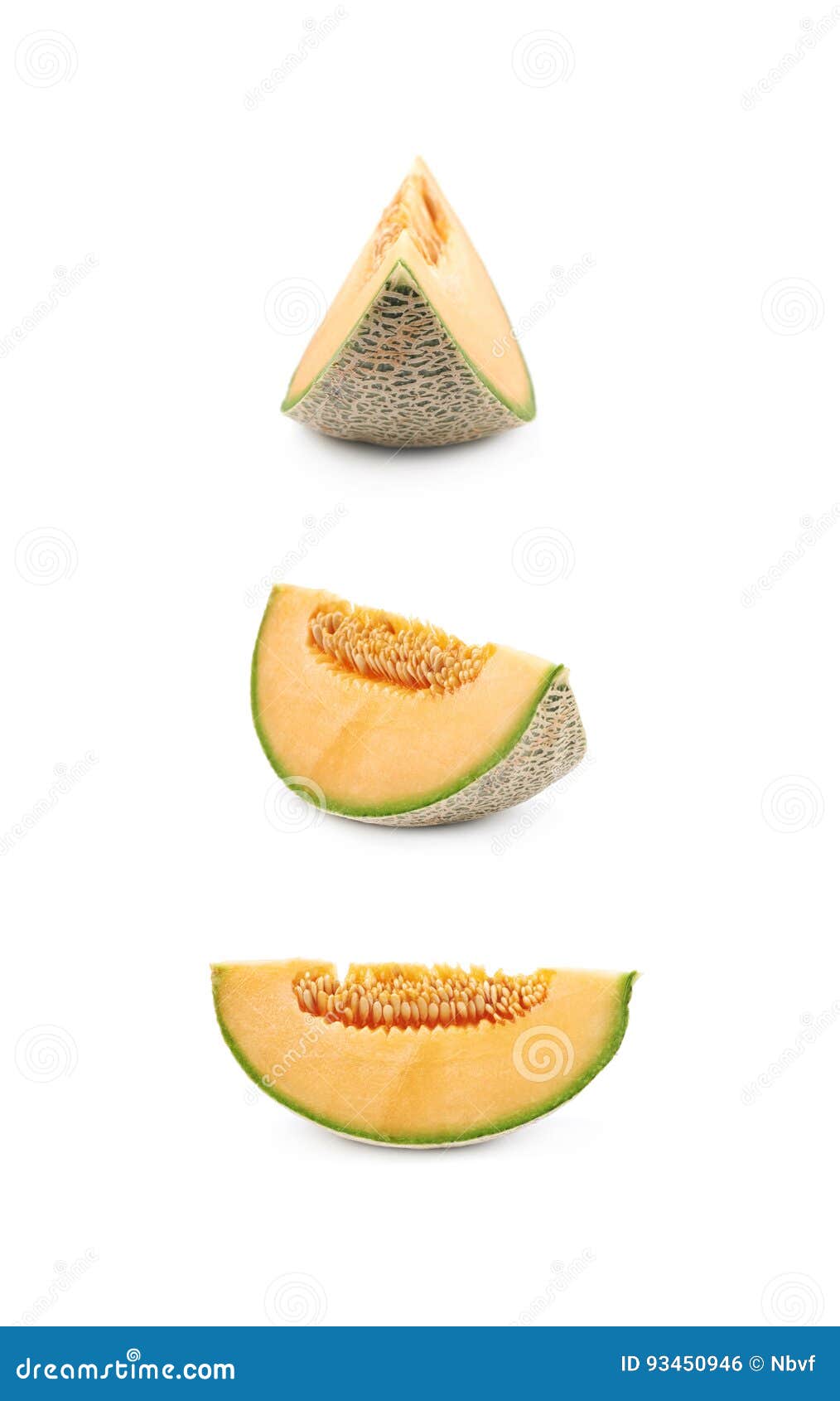 Single slice of a melon stock photo. Image of melon, cantalupe - 93450946