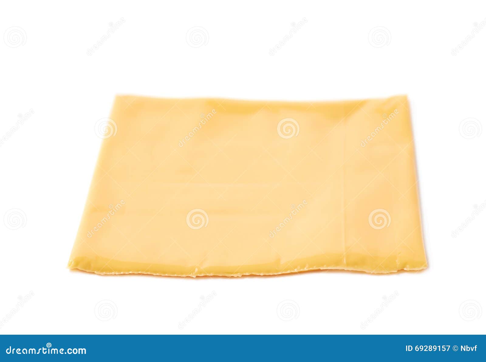Single Slice of Processed Cheese Stock Image - Image of organic, studio ...