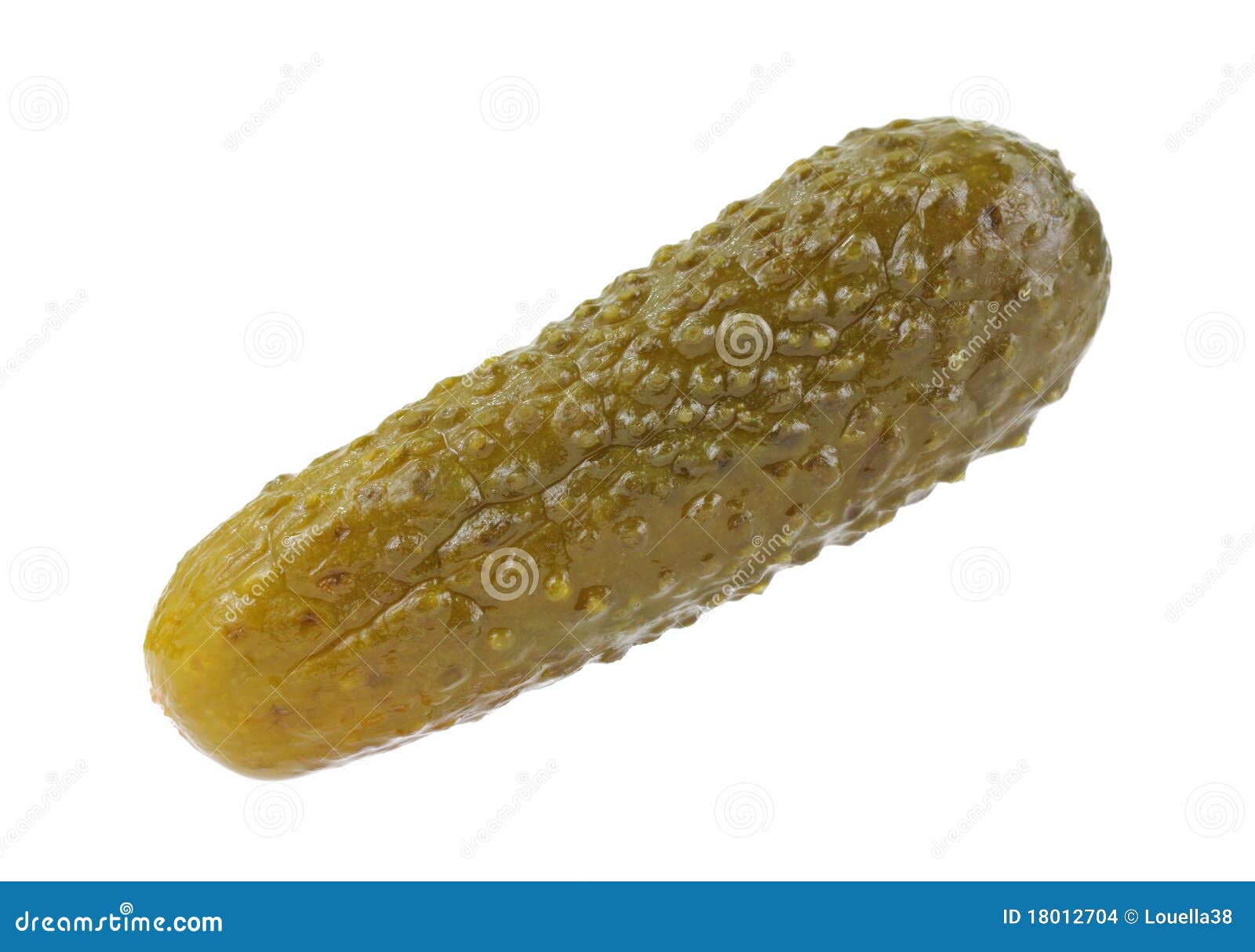 Single Small Dill Pickle stock photo. Image of sweet - 18012704