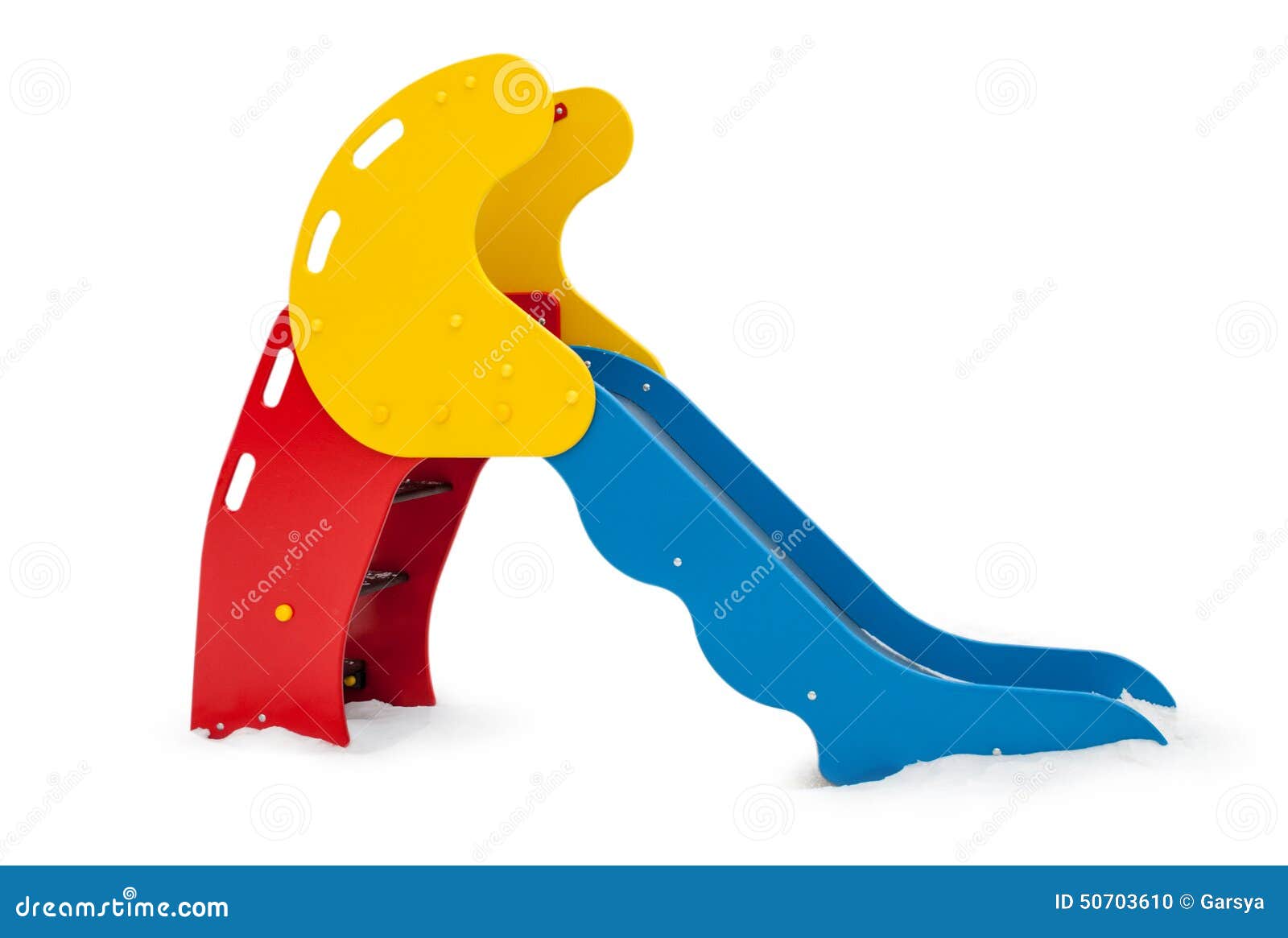 Single Small Playground Slide Stock Illustration - Illustration of ...