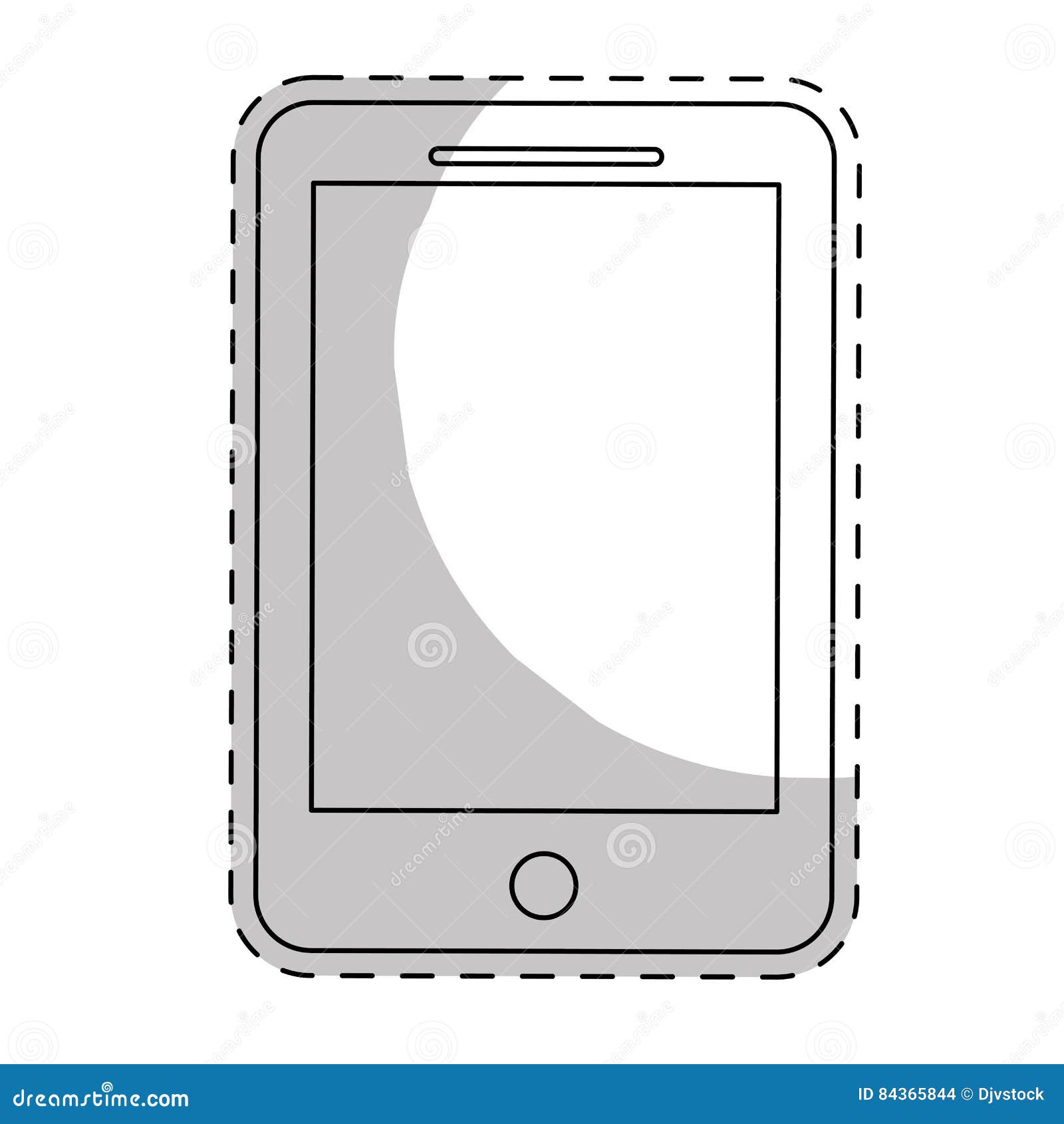 Single Smartphone Icon Image Stock Illustration - Illustration of ...