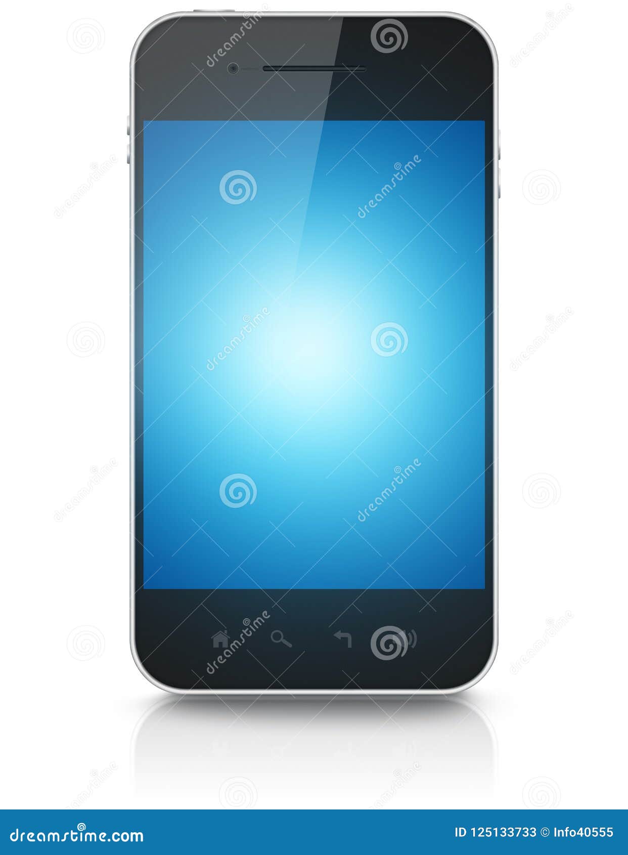 Single smartphone isolated stock image. Image of business - 125133733