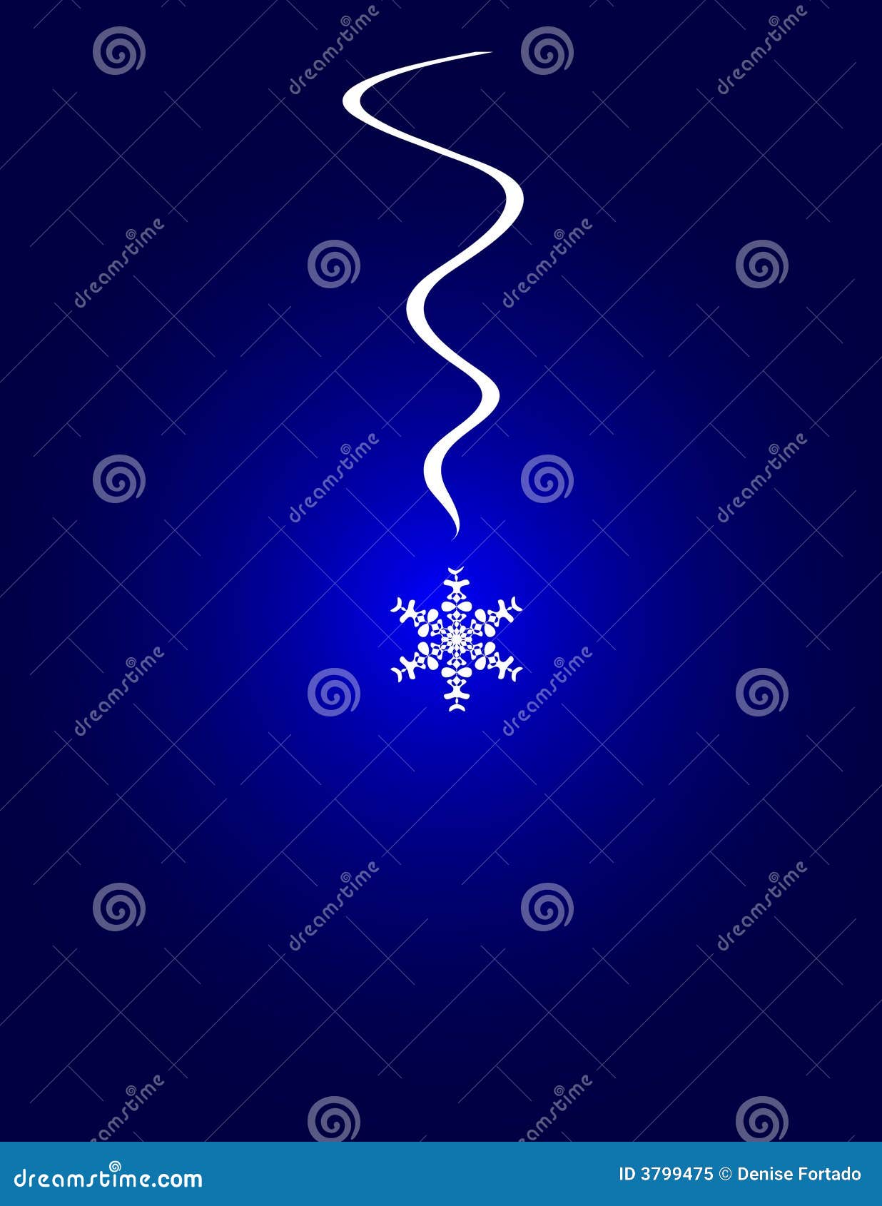 Single snowflake falling stock illustration. Illustration of christmas ...