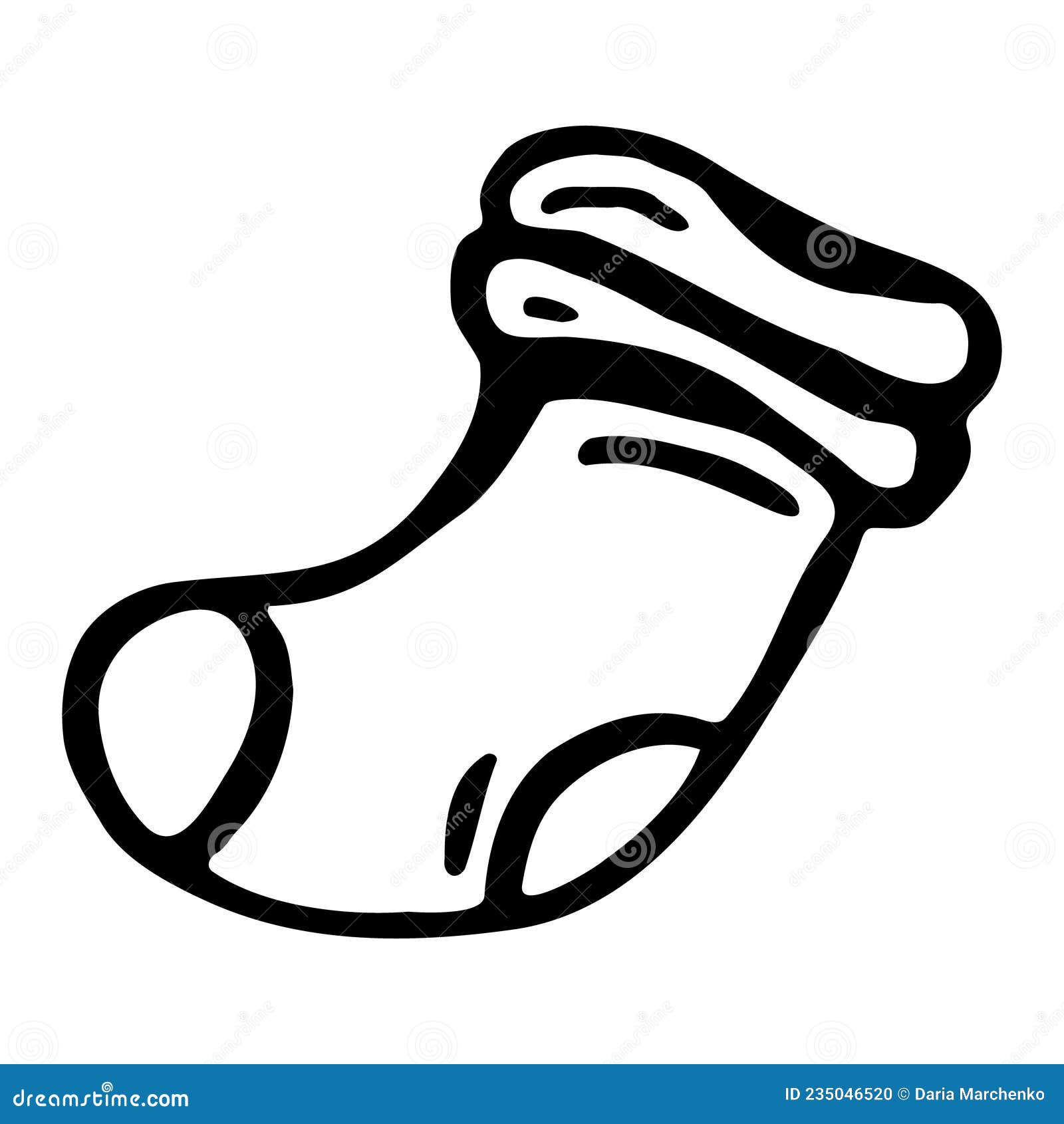 Single Red Sock On Clothes Line Cartoon Vector | CartoonDealer.com ...