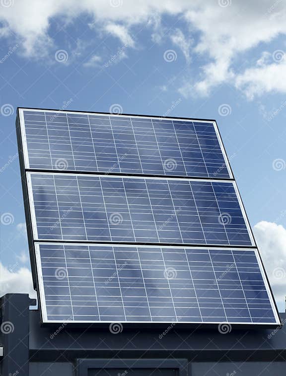 Single solar panel stock photo. Image of electricity - 25132772