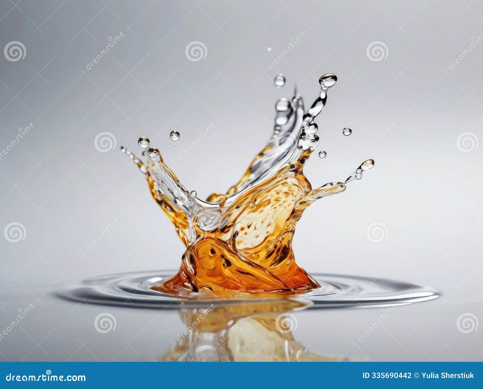 A Single Splash of Water on a White Surface. Stock Photo - Image of ...