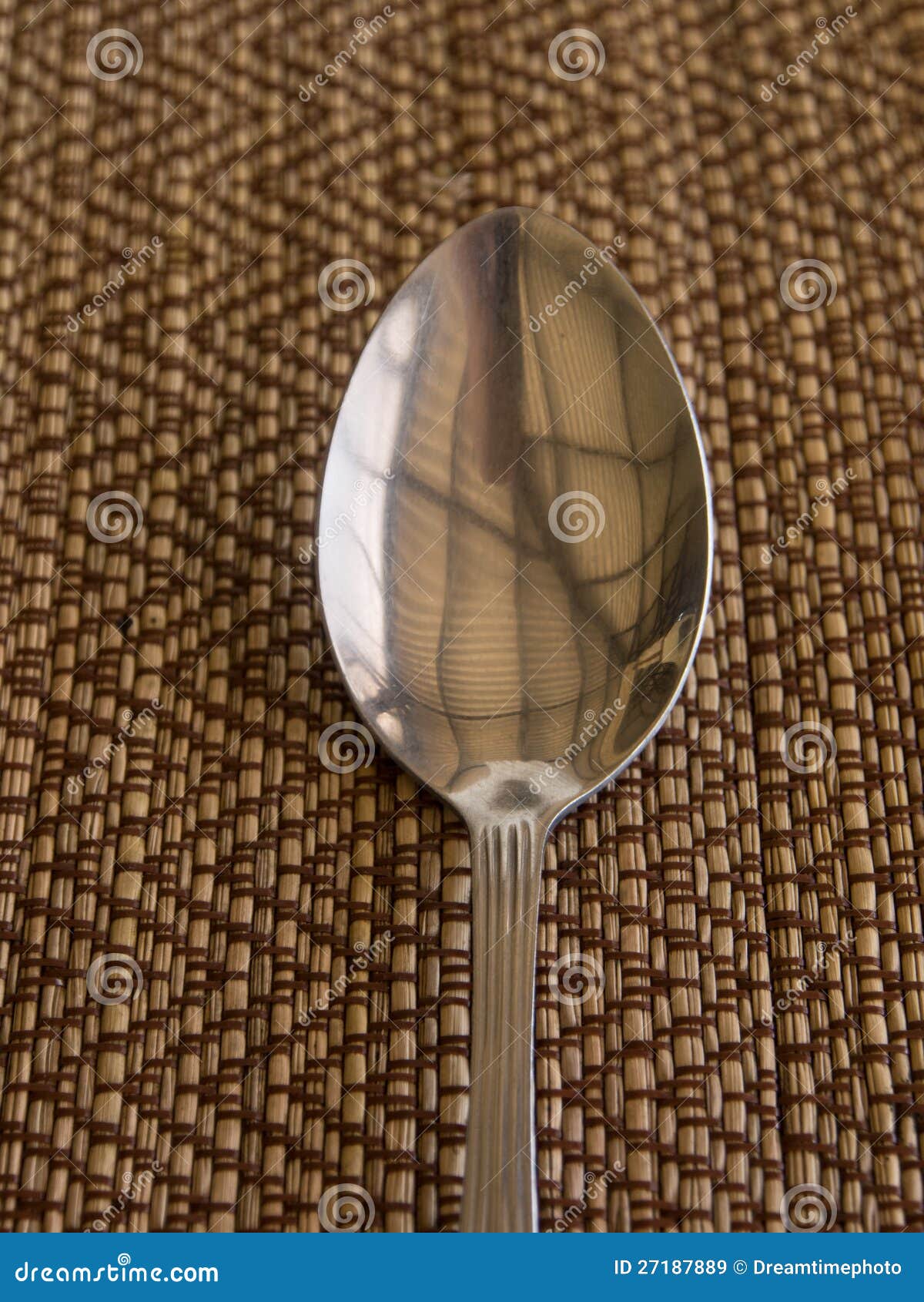 A single spoon stock image. Image of silverware, silver - 27187889