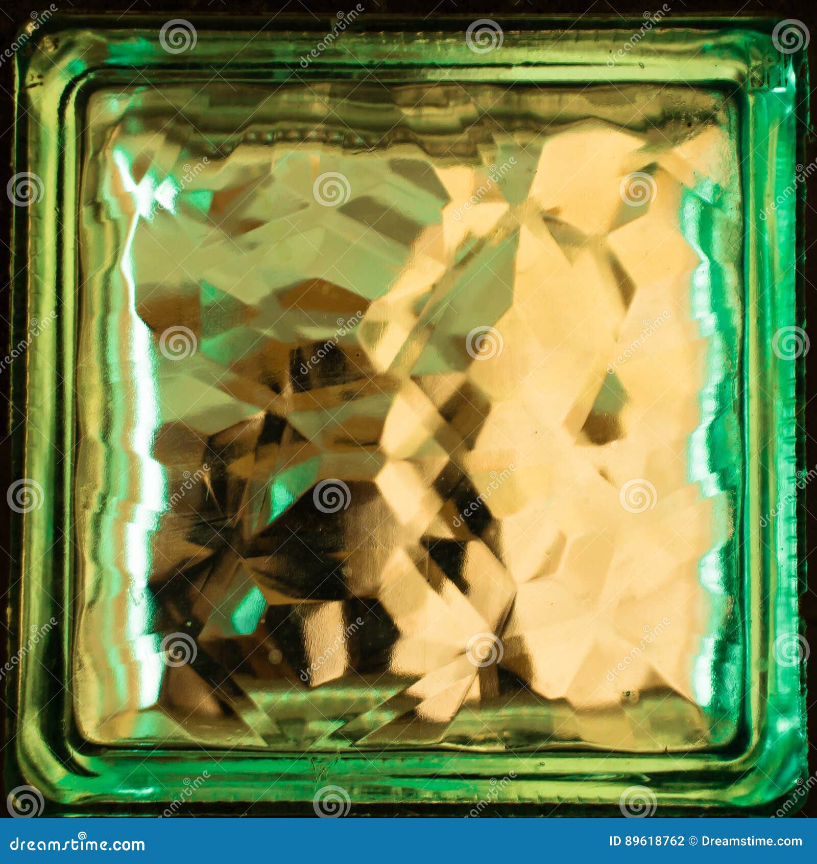 Single Square Glass Block Texture or Background Stock Photo - Image of ...