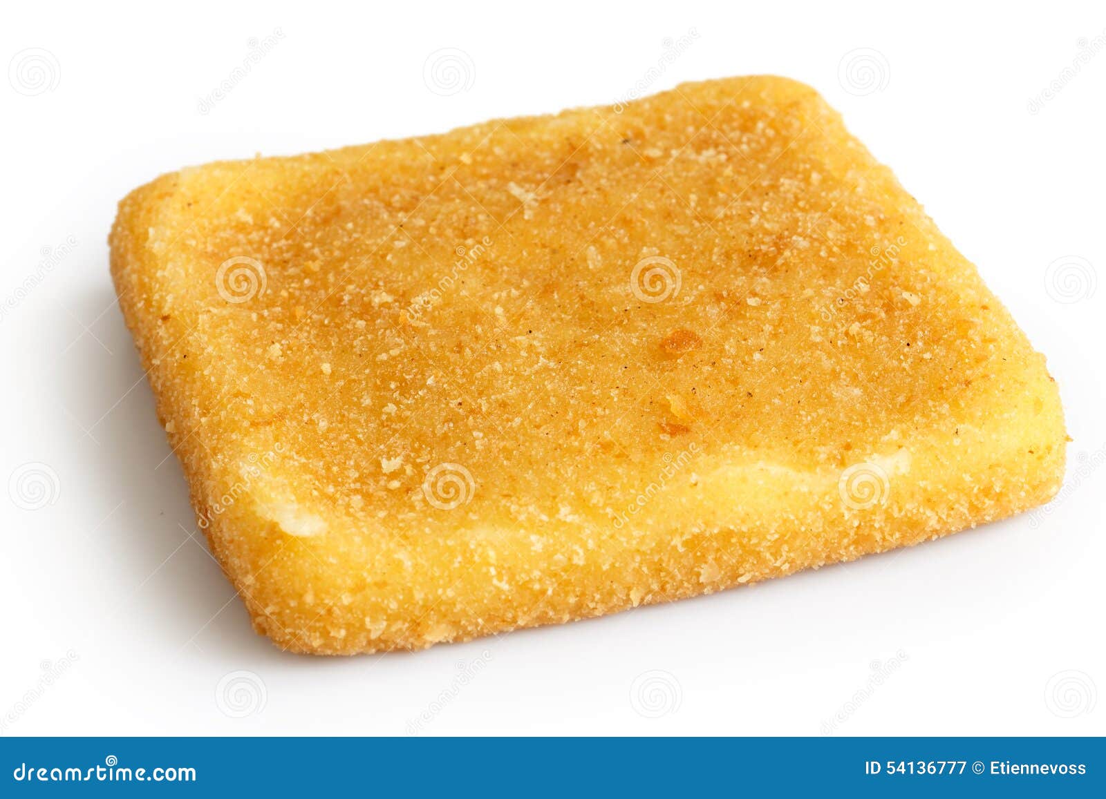 Single Square Golden Fried Cheese Stock Image - Image of snack, cheese ...