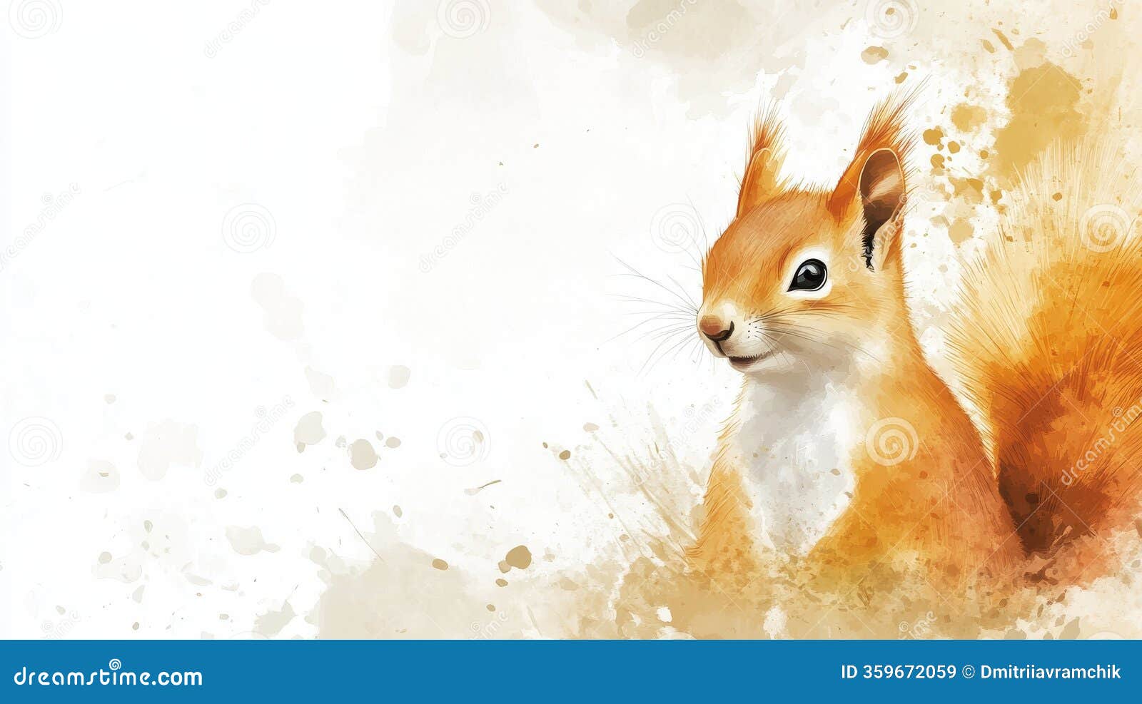 Single Red Squirrel - Latin Sciurus Vulgaris - On A Tree Branch During ...