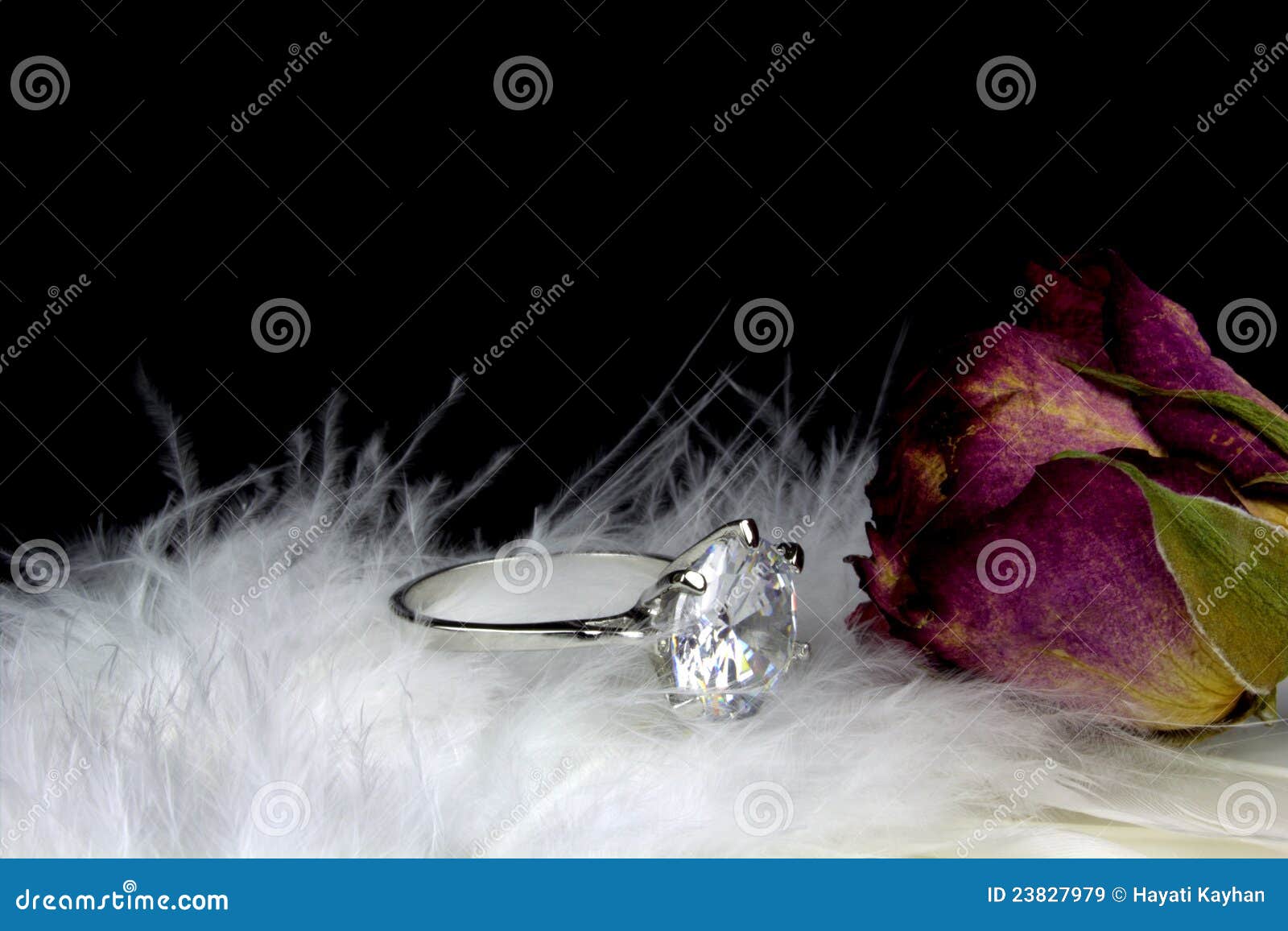 Single stone diamond ring stock image. Image of closeup - 23827979