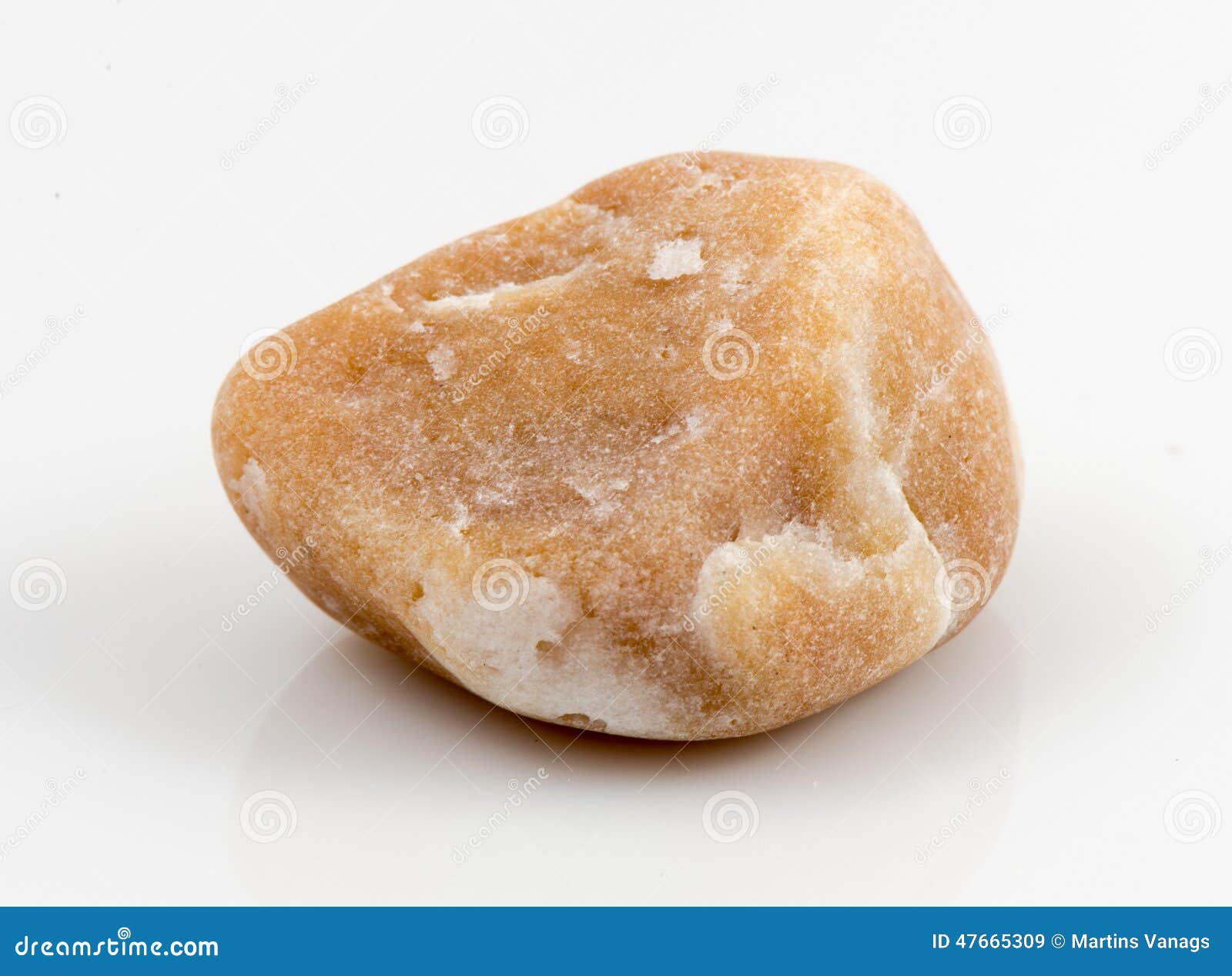 Single Stone Isolated on White Background Stock Image - Image of cobble ...