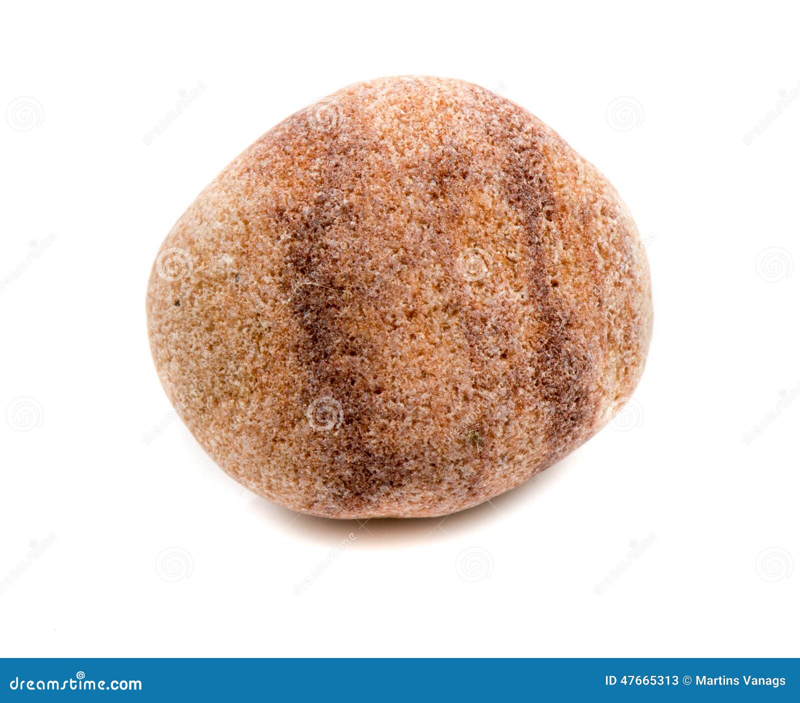 Single Stone Isolated on White Background Stock Image - Image of heap ...