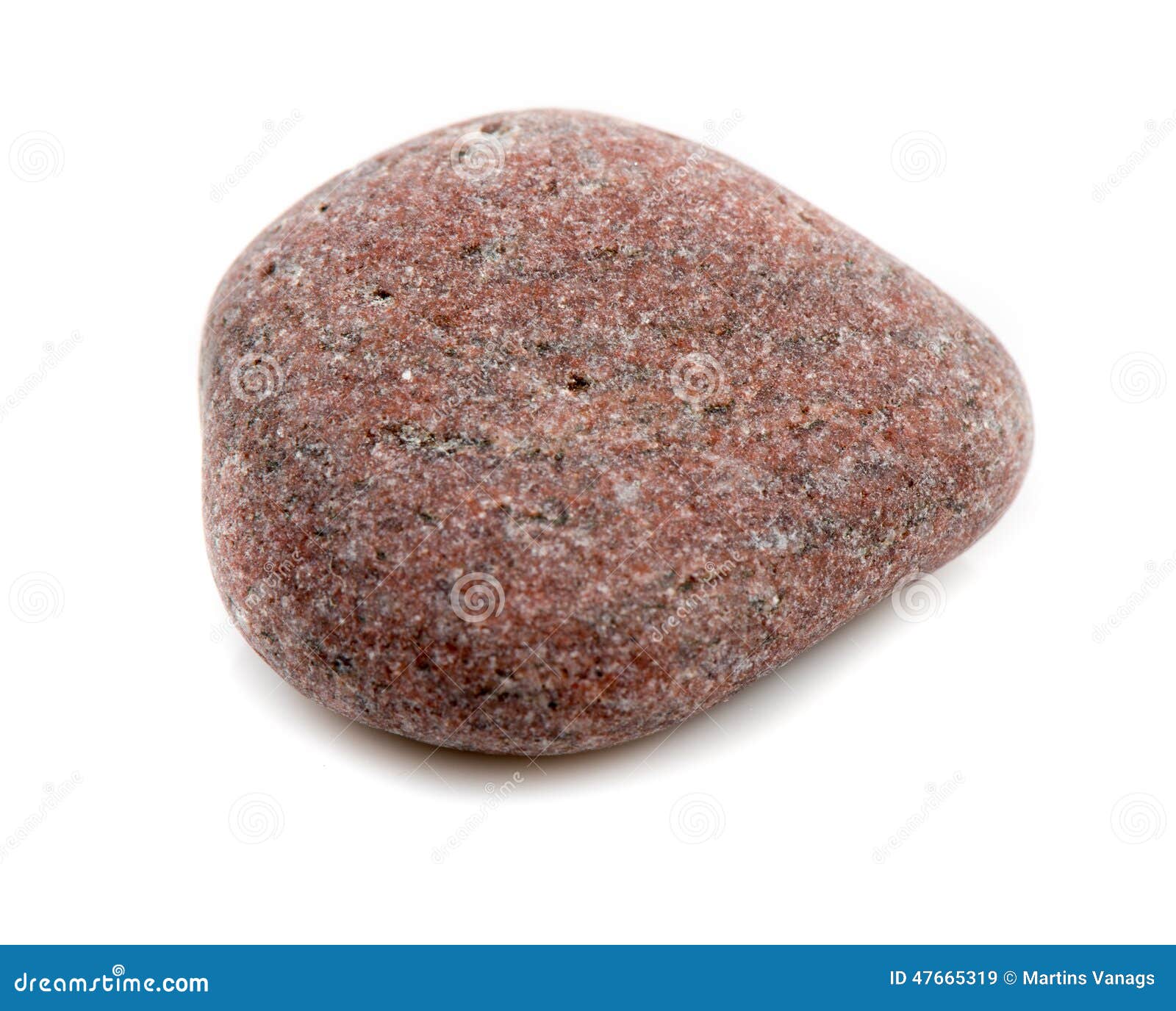 Single Stone Isolated on White Background Stock Image - Image of ...