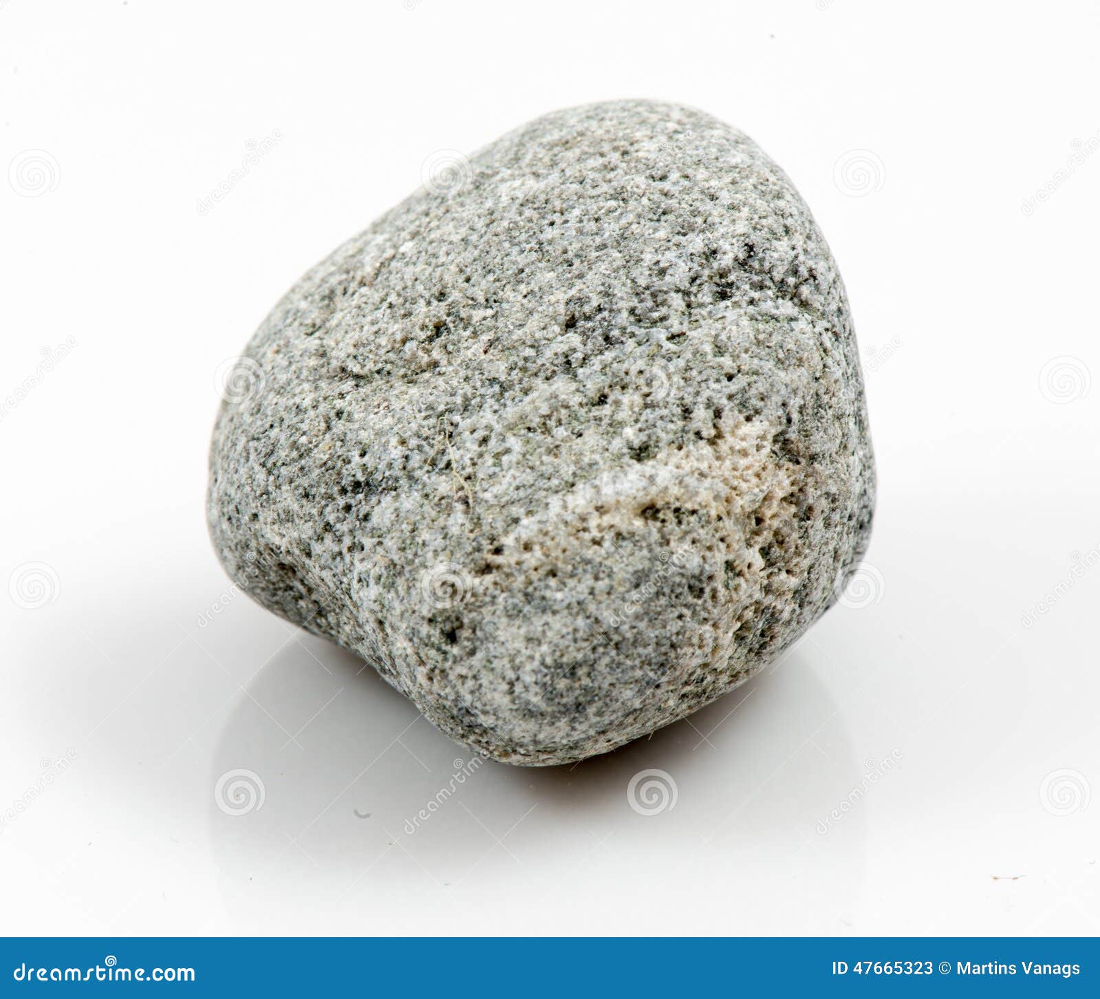 Single Stone Isolated on White Background Stock Image - Image of cobble ...
