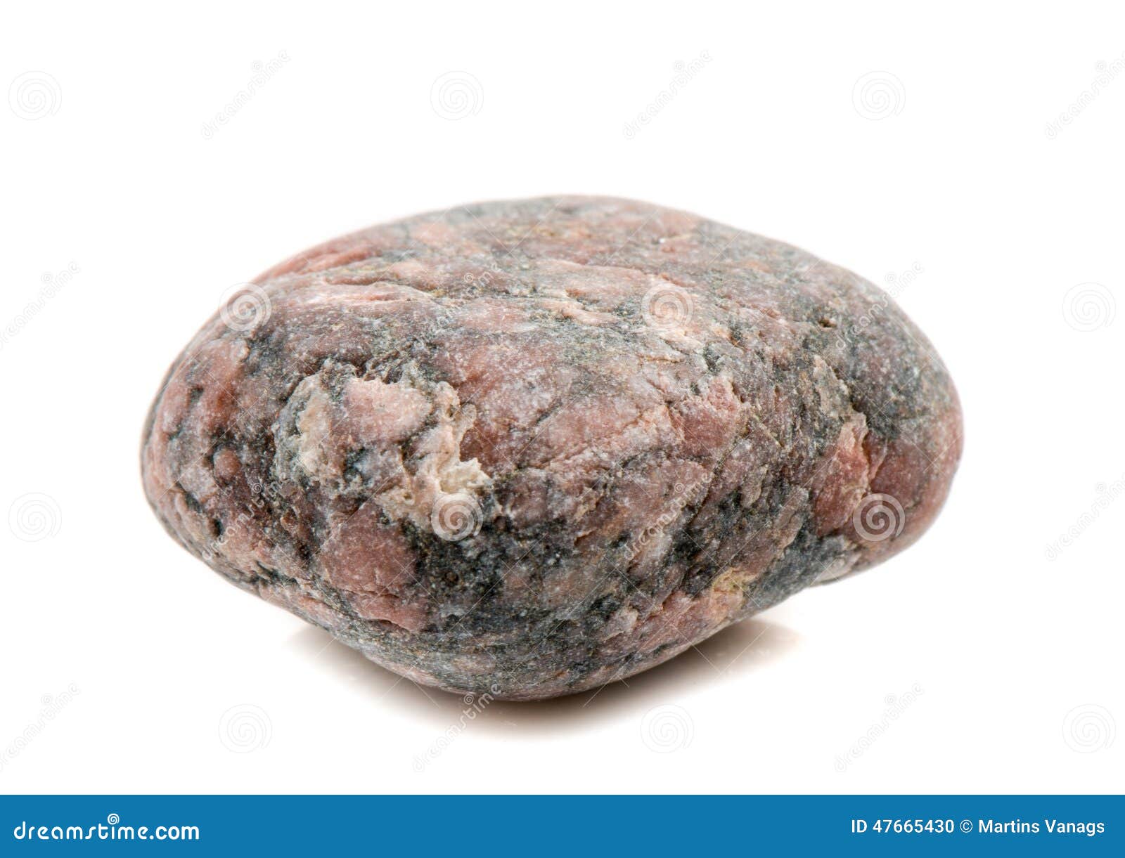 Single Stone Isolated on White Background Stock Photo - Image of ...