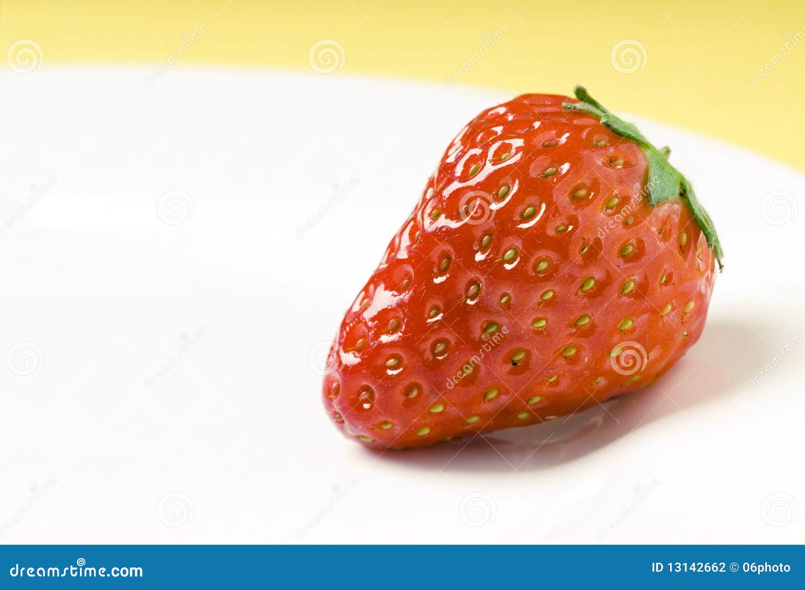 Single strawberry stock photo. Image of juicy, fresh - 13142662