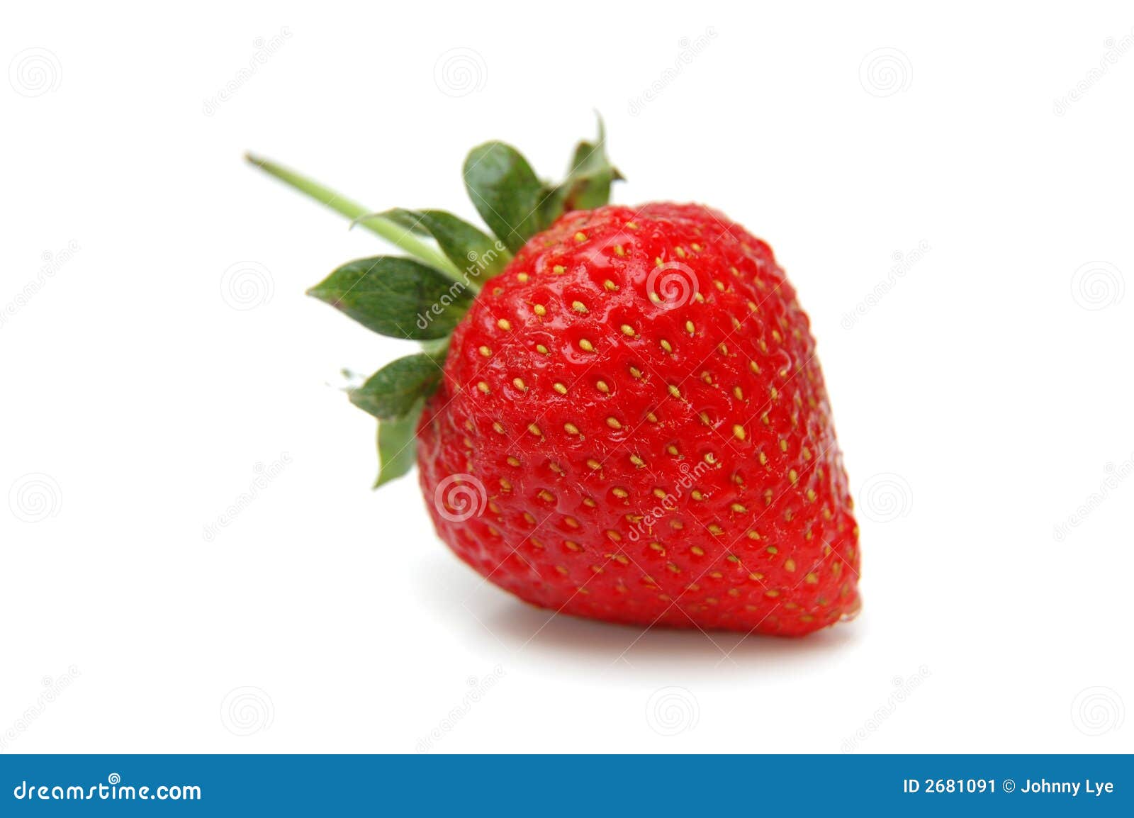 Single Strawberry stock image. Image of stalk, seed, strawberry - 2681091