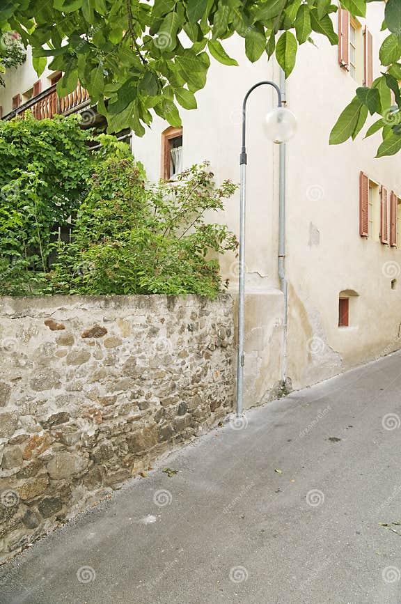 Single street lamp stock image. Image of object, empty - 6950453