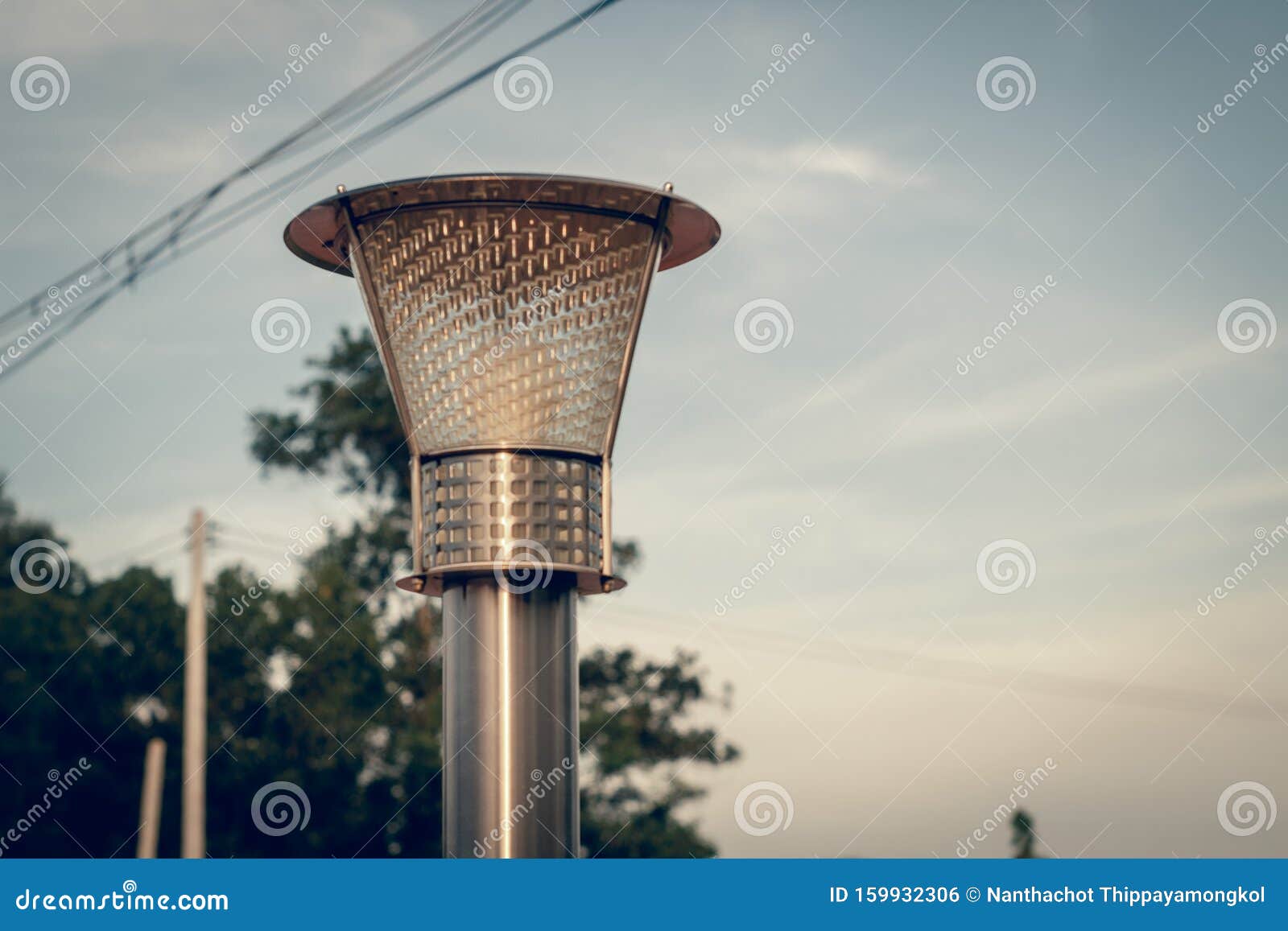A Street Light and the Sky. Stock Photo - Image of lamp, electric ...