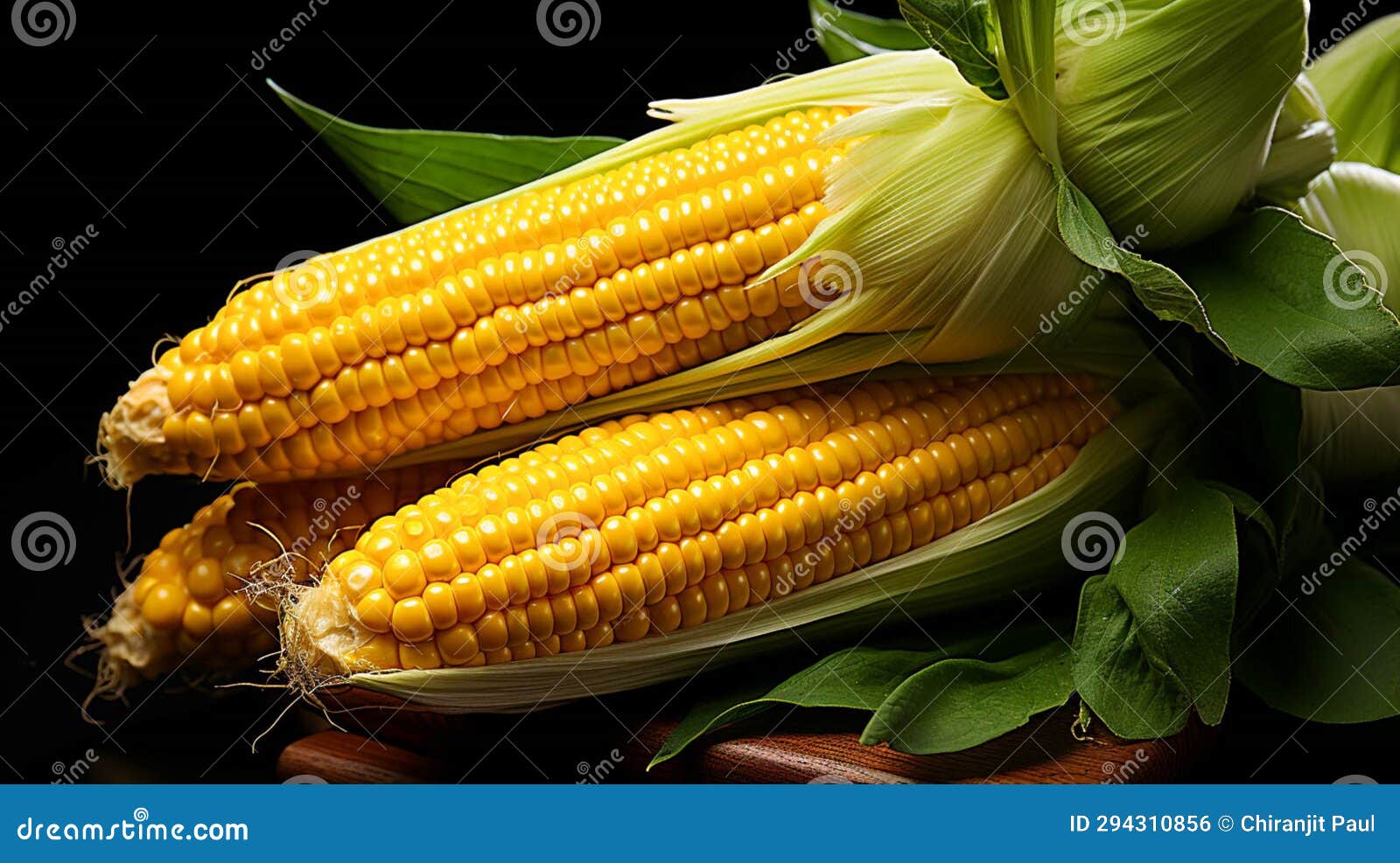 A Single Sweet Corn in Dark Background Stock Photo - Image of healthy ...