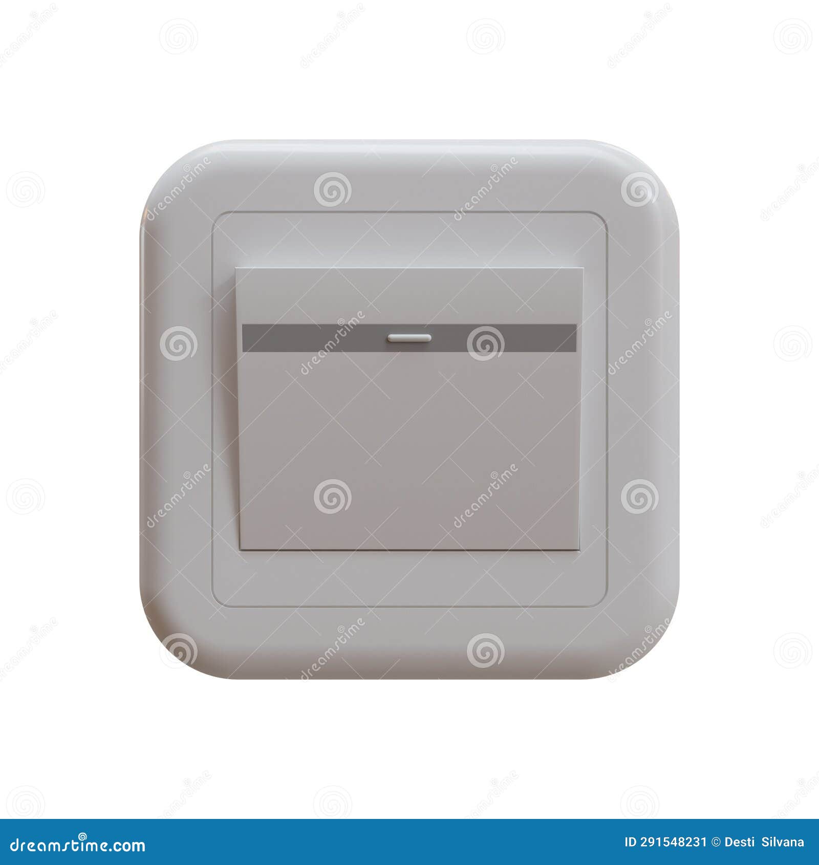 Single Switch 3D Illustration Stock Illustration - Illustration of ...