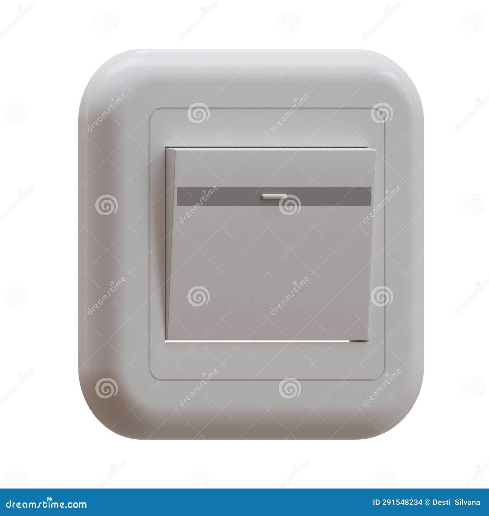 Single Switch 3D Illustration Stock Illustration - Illustration of ...