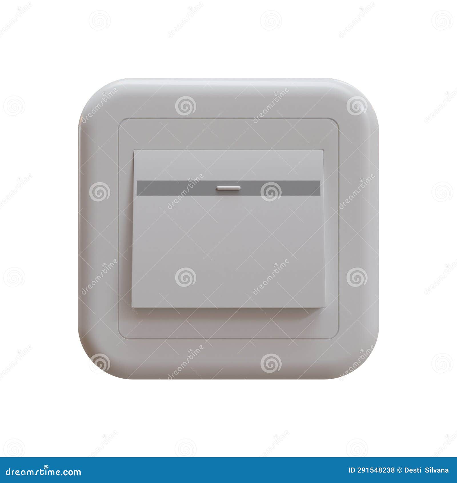 Single Switch 3D Illustration Stock Illustration - Illustration of ...