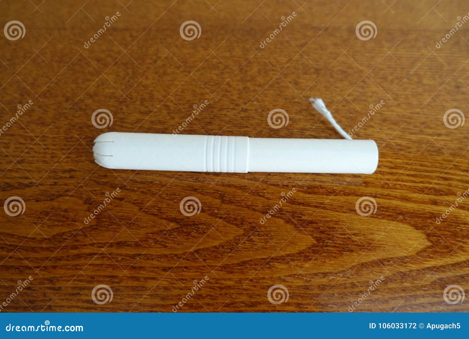 Single Tampon with Cardboard Applicator Stock Photo - Image of tampon ...