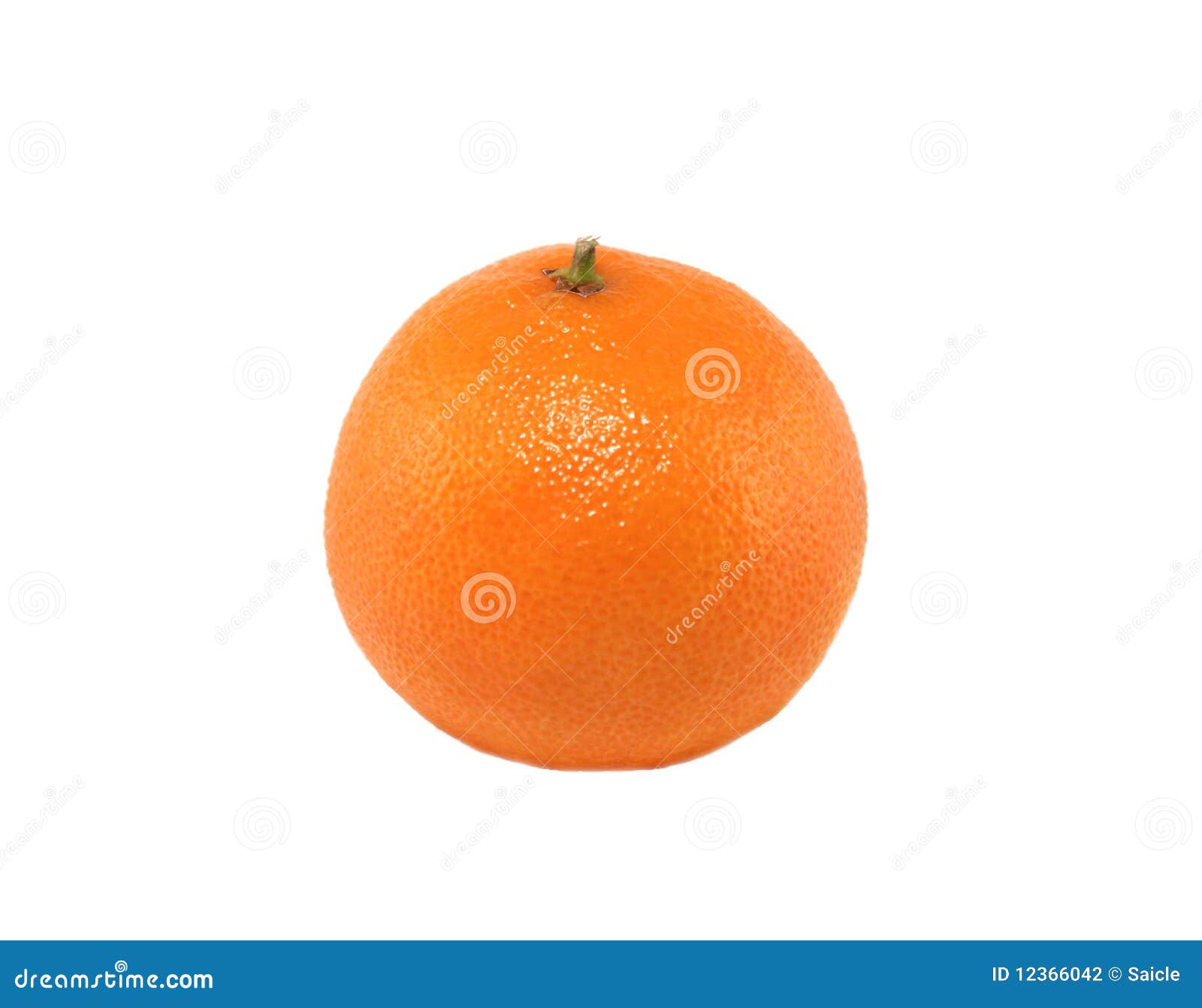 Single tangerine stock photo. Image of food, mandarin - 12366042