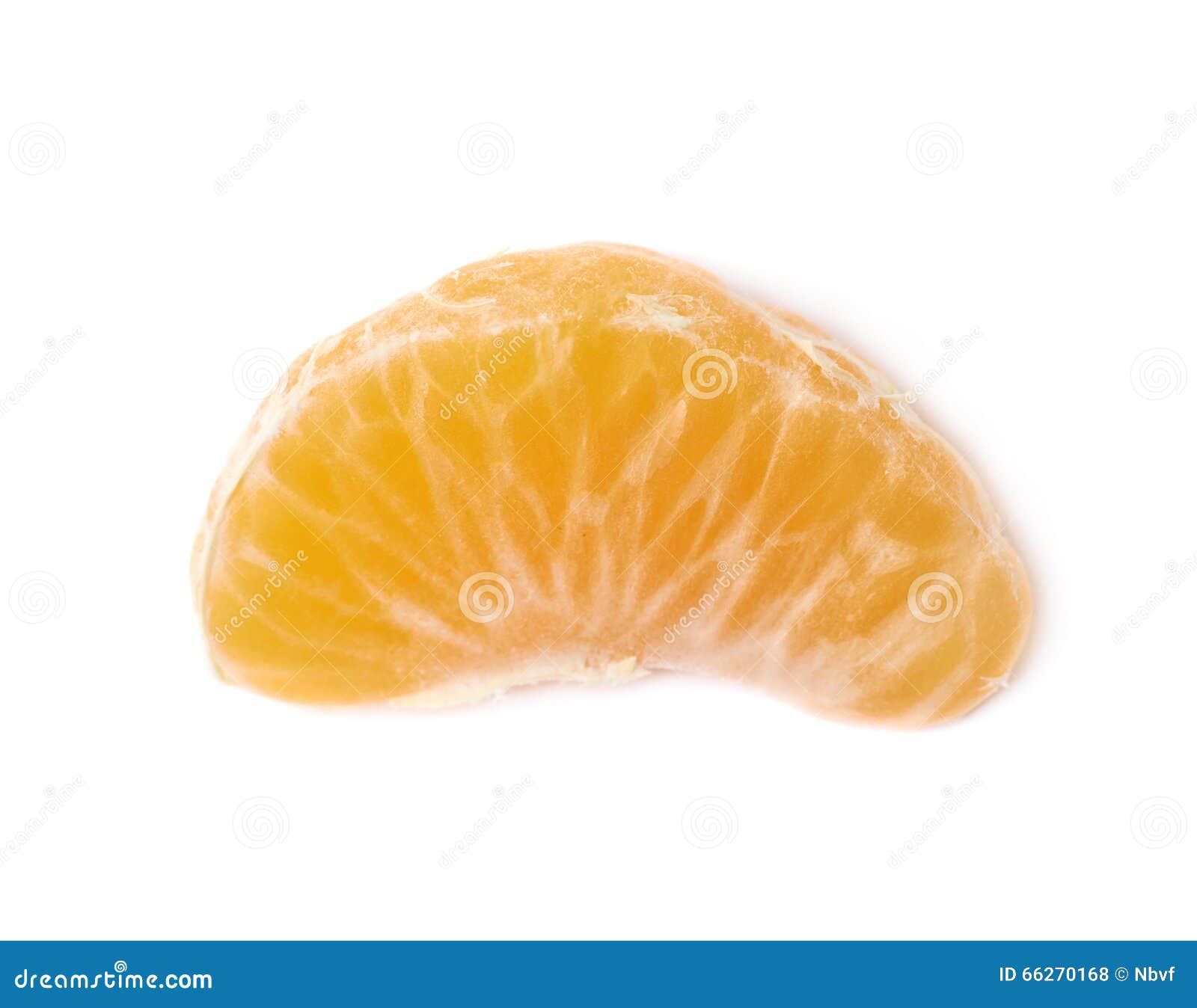 Single Tangerine Slice Isolated Stock Photo - Image of juicy, object ...