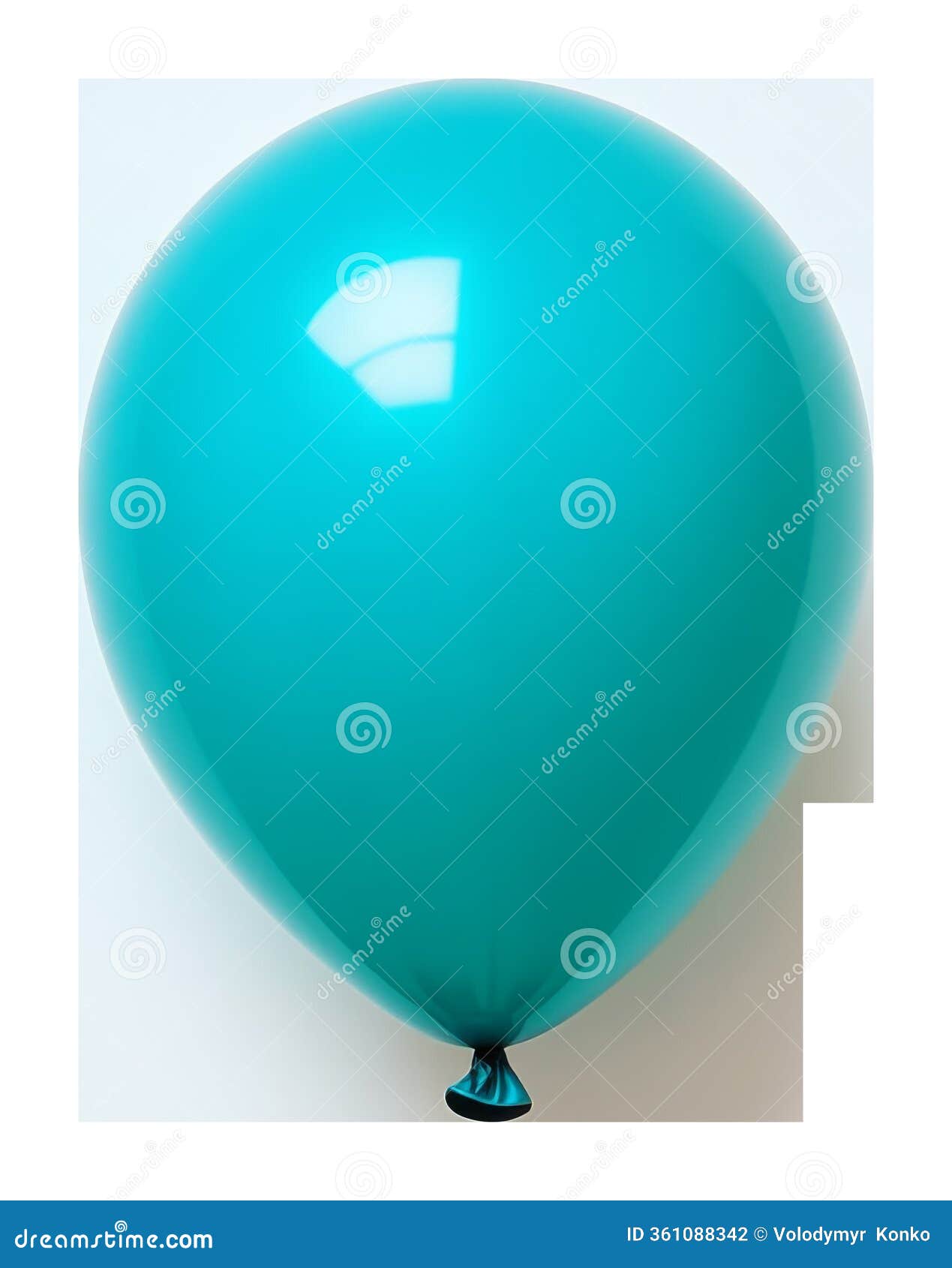 Single Teal Balloon Isolated on Transparent Background, Celebration and ...