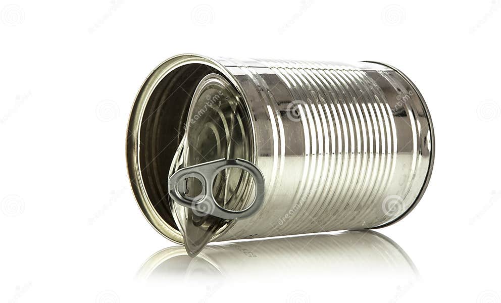 Single tin can stock photo. Image of meal, aluminium - 29646224