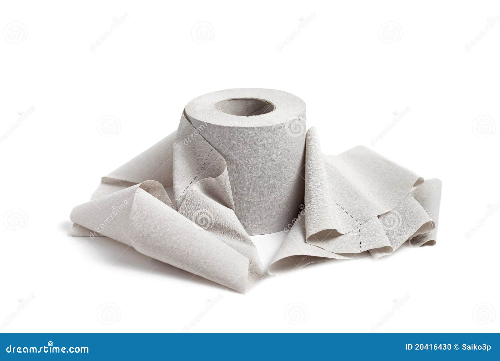 Single toilet paper stock photo. Image of object, roll - 20416430