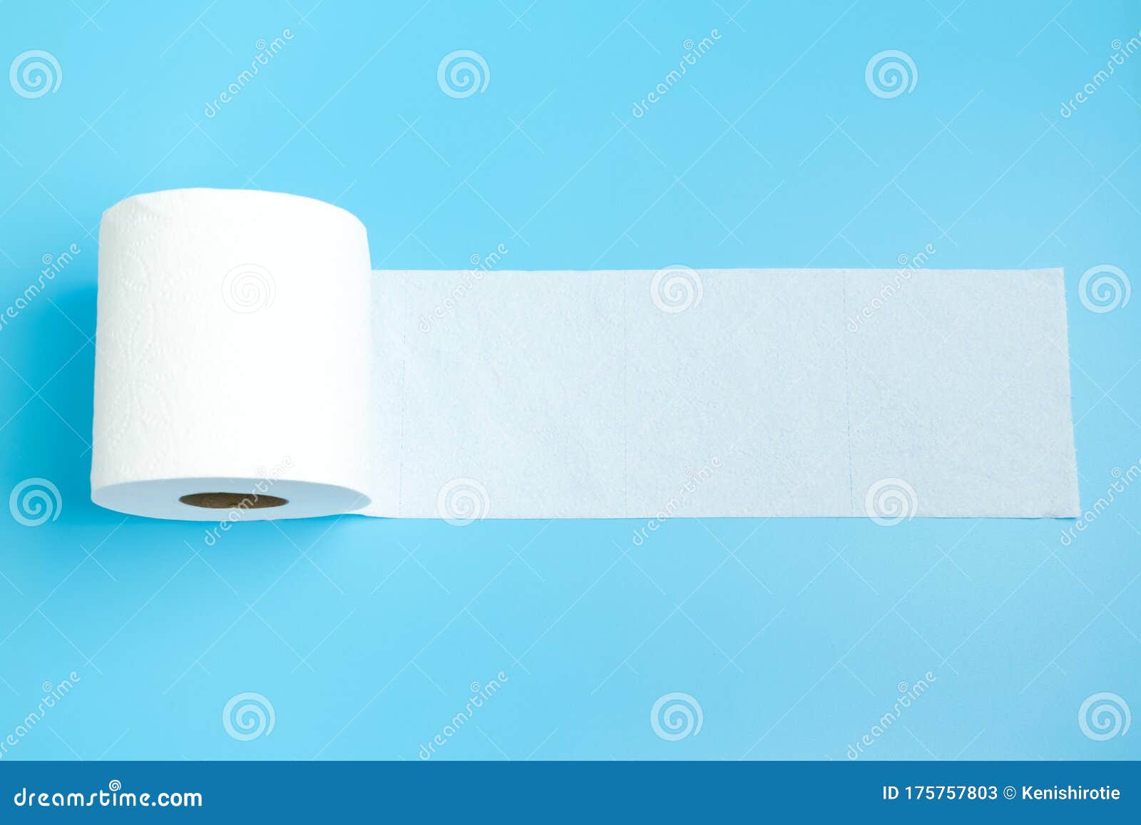 Single toilet paper roll stock image. Image of recycle - 175757803