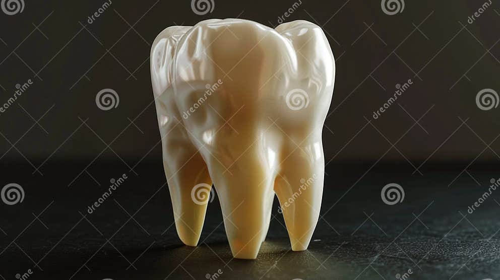 A Single Tooth Sitting on a Table, Suitable for Dental Concepts Stock ...