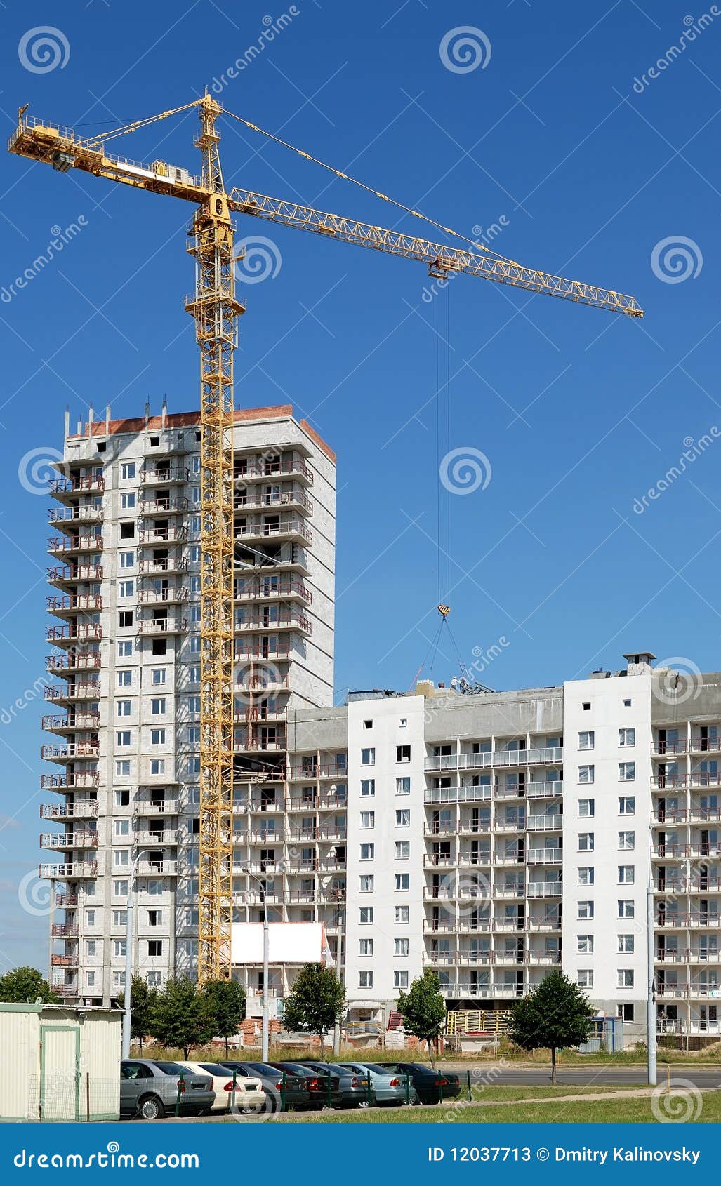 Single Tower Column Crane Loader Stock Image - Image of mover, loader ...