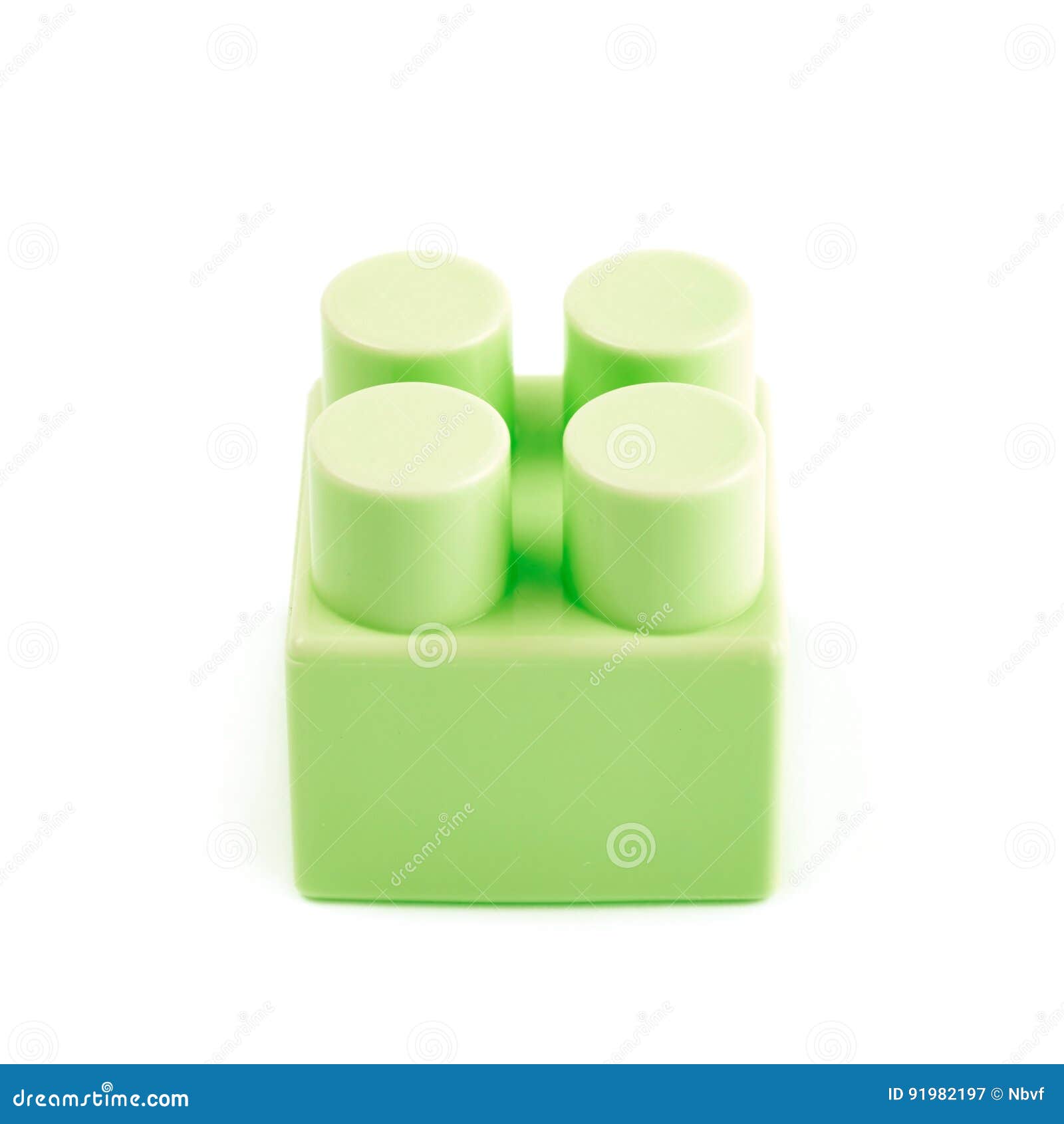 Single Toy Construction Block Isolated Stock Image - Image of pattern ...