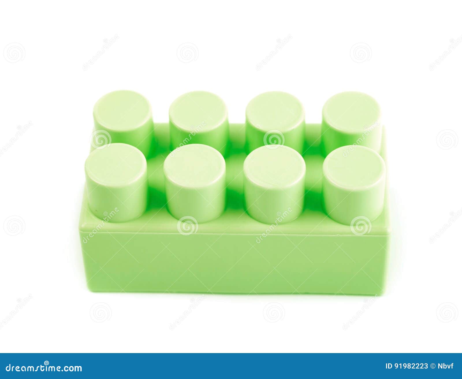 Single Toy Construction Block Isolated Stock Image - Image of create ...