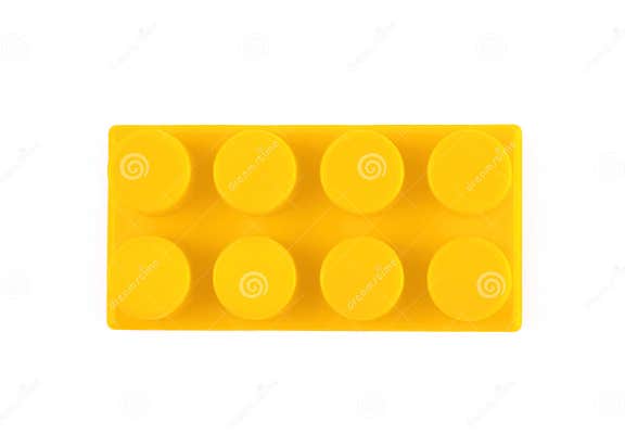 Single Toy Construction Block Isolated Stock Photo - Image of object ...