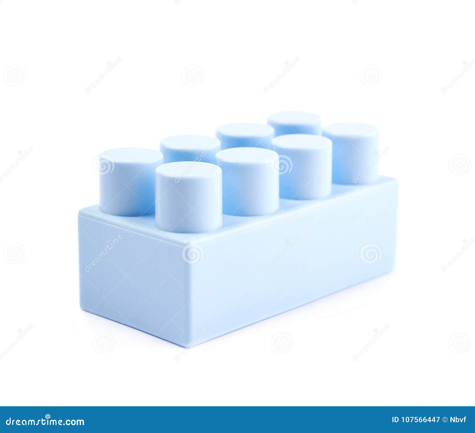 Single Toy Construction Block Isolated Stock Image - Image of block ...