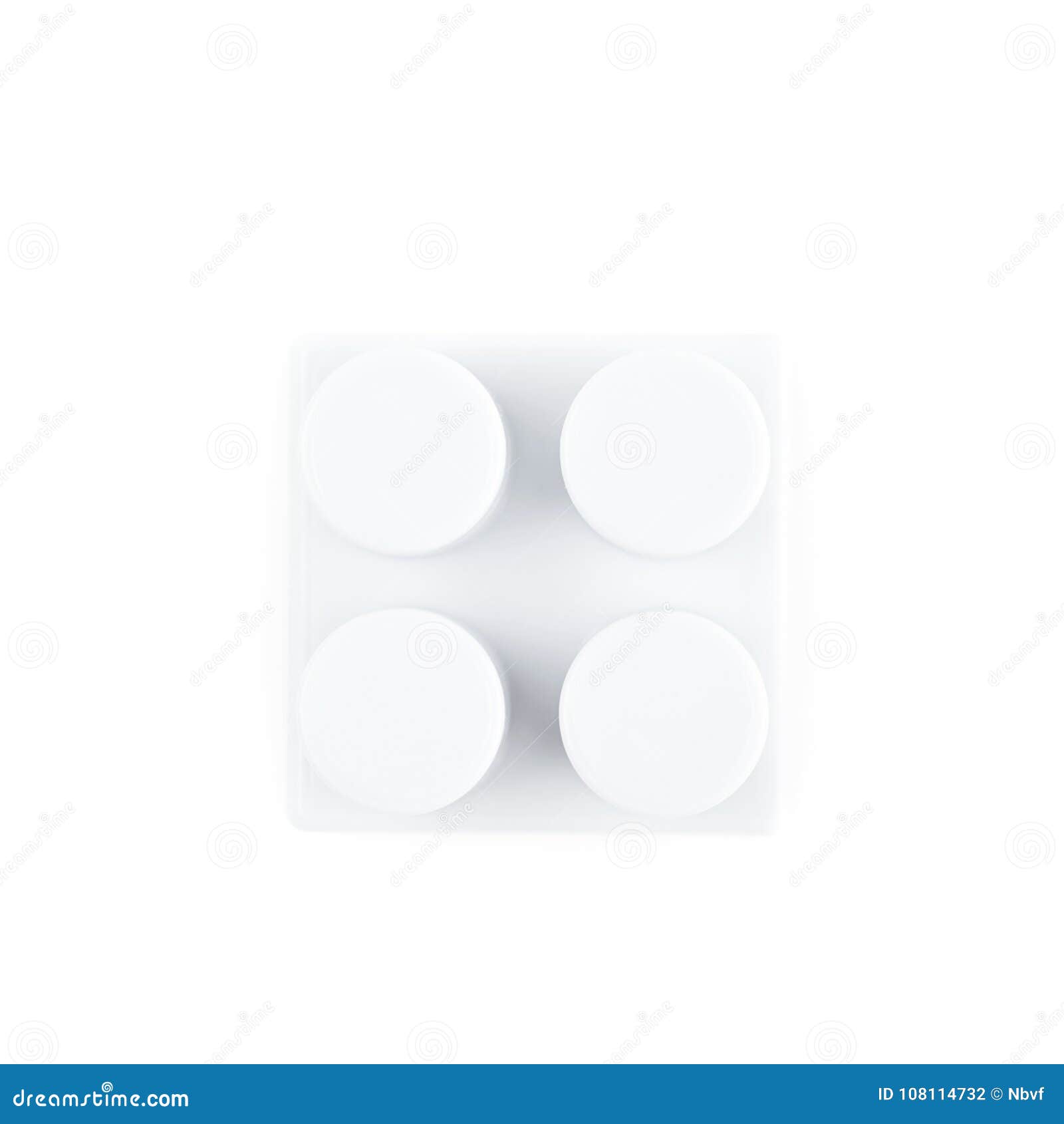 Single Toy Construction Block Isolated Stock Photo - Image of building ...