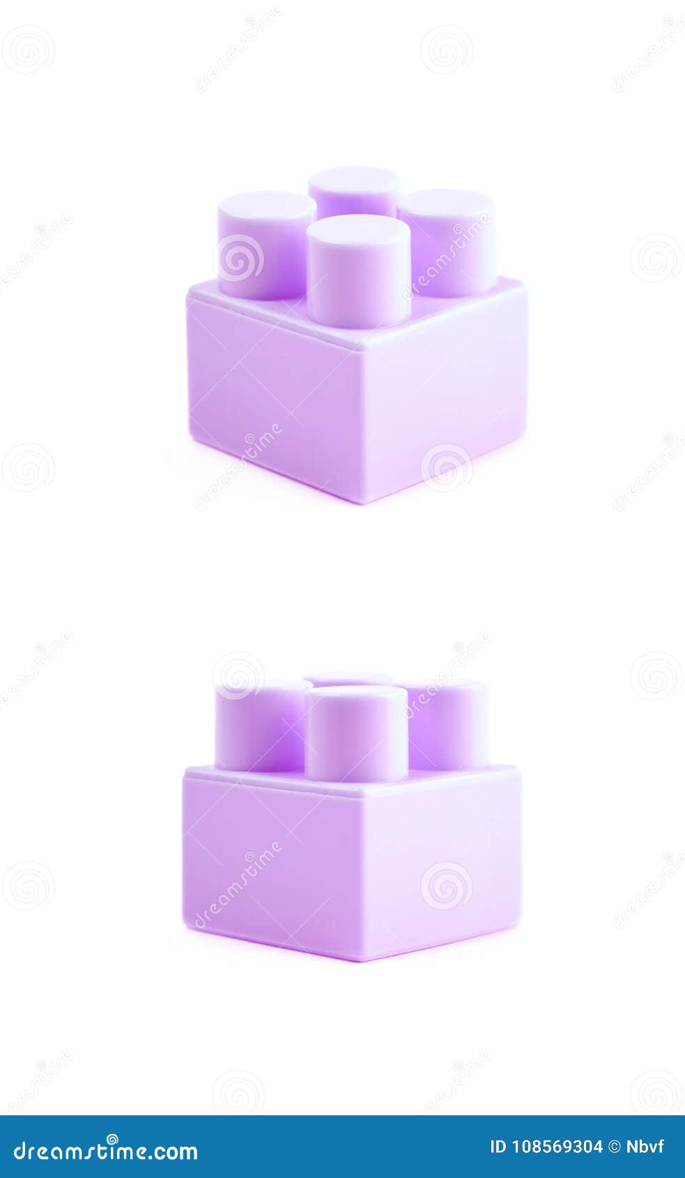 Single Toy Construction Block Isolated Stock Photo - Image of construct ...