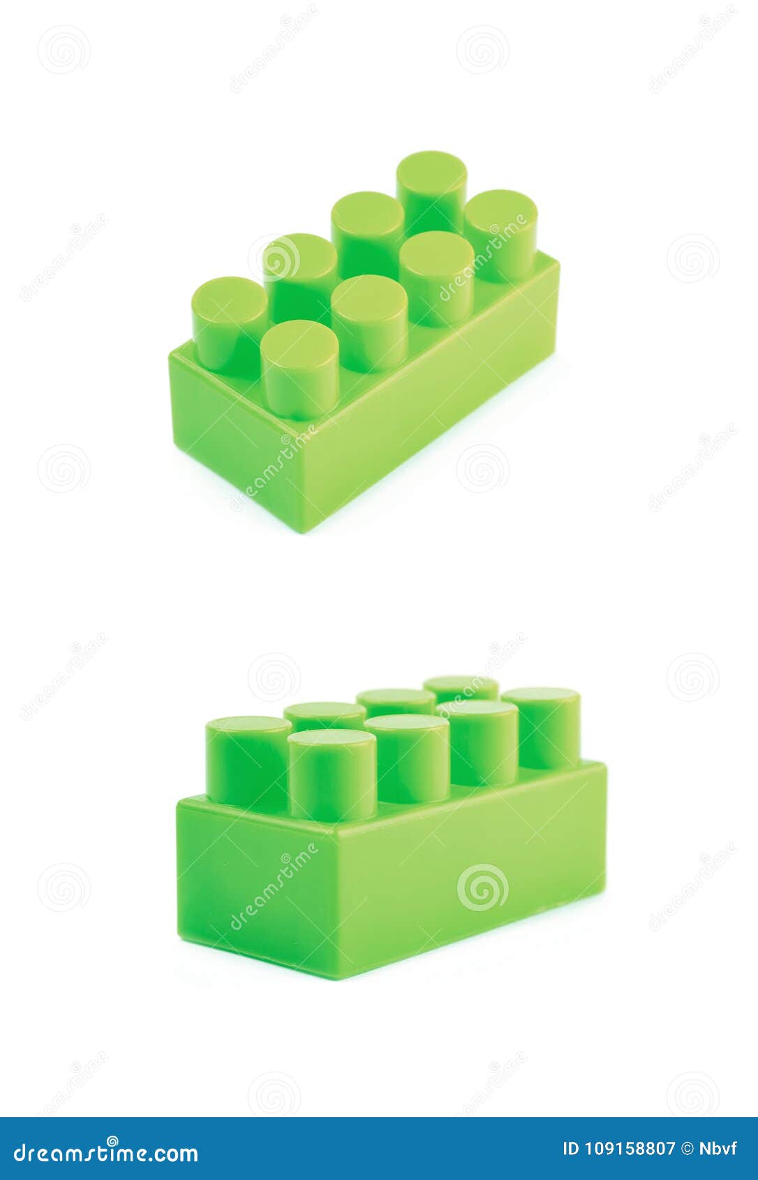 Single Toy Construction Block Isolated Stock Image - Image of childhood ...
