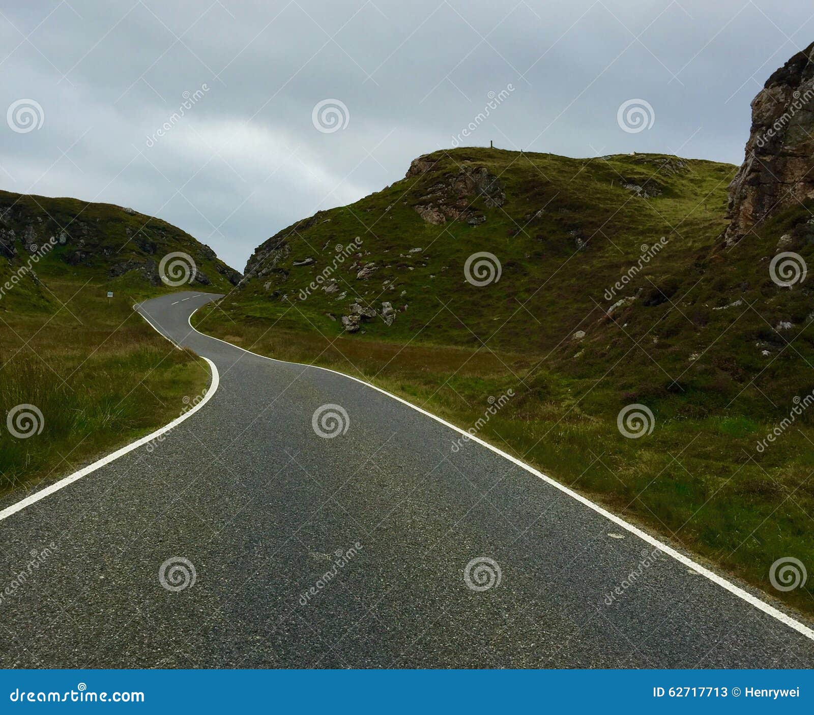 Single Track Road stock image. Image of escape, mountains - 62717713
